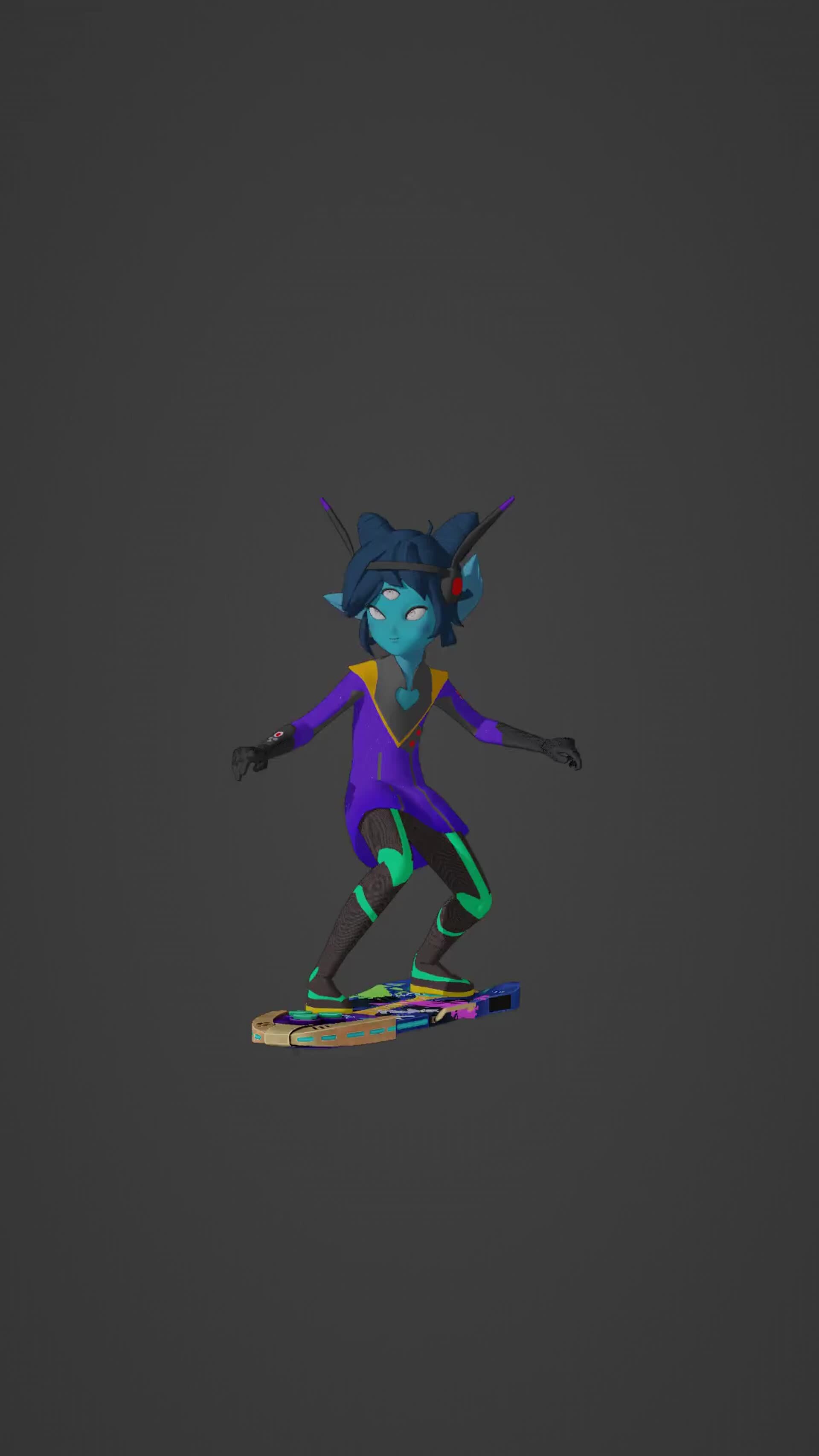 ArtStation - Glider animation for the KOKODI project