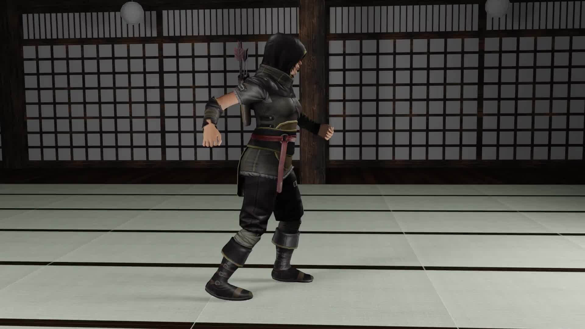 ArtStation - Kick animation