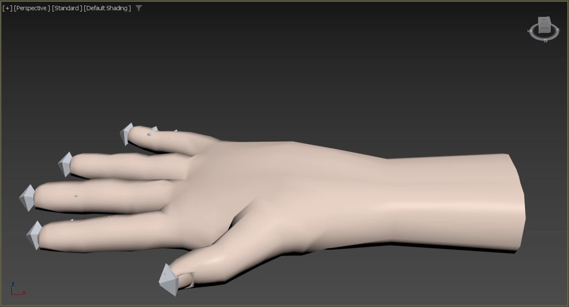 ArtStation - Hand basic bone rig setup and animation