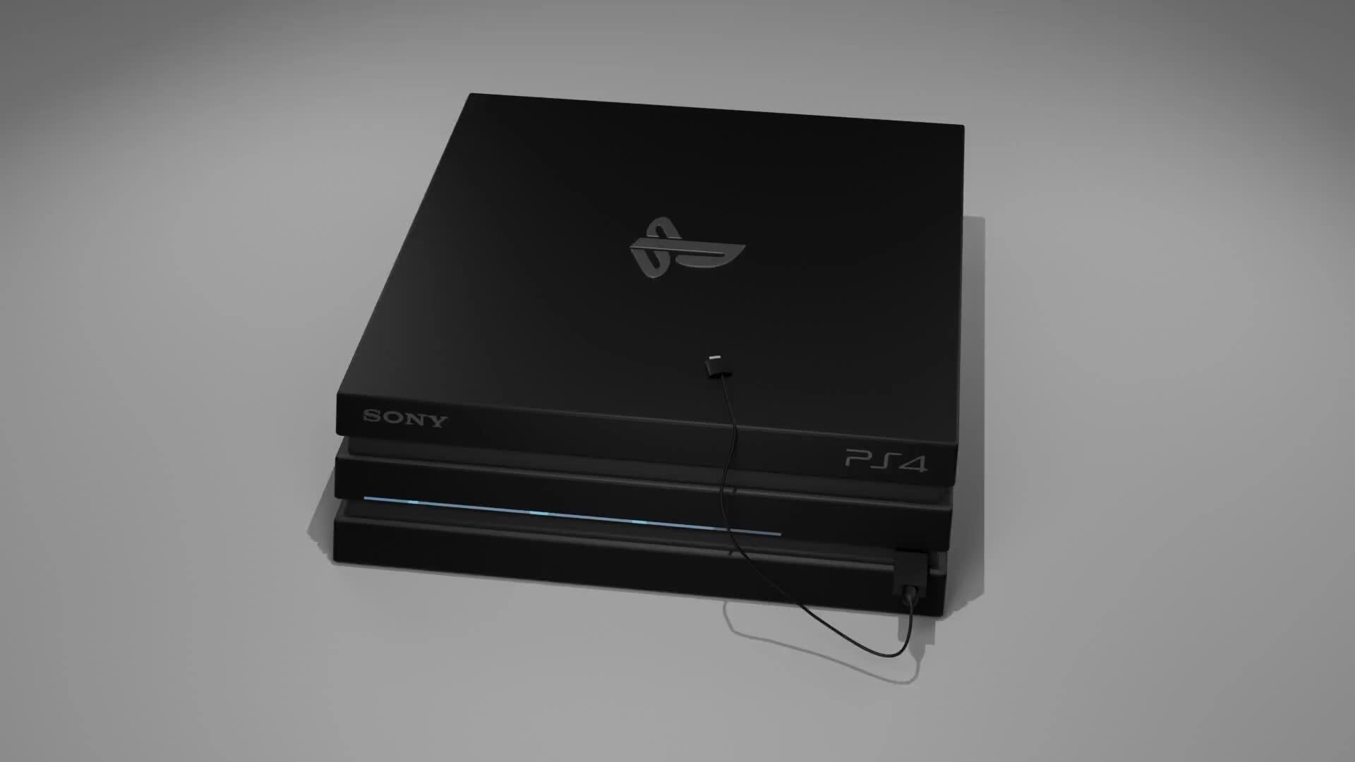 ArtStation - PS4 with a cable