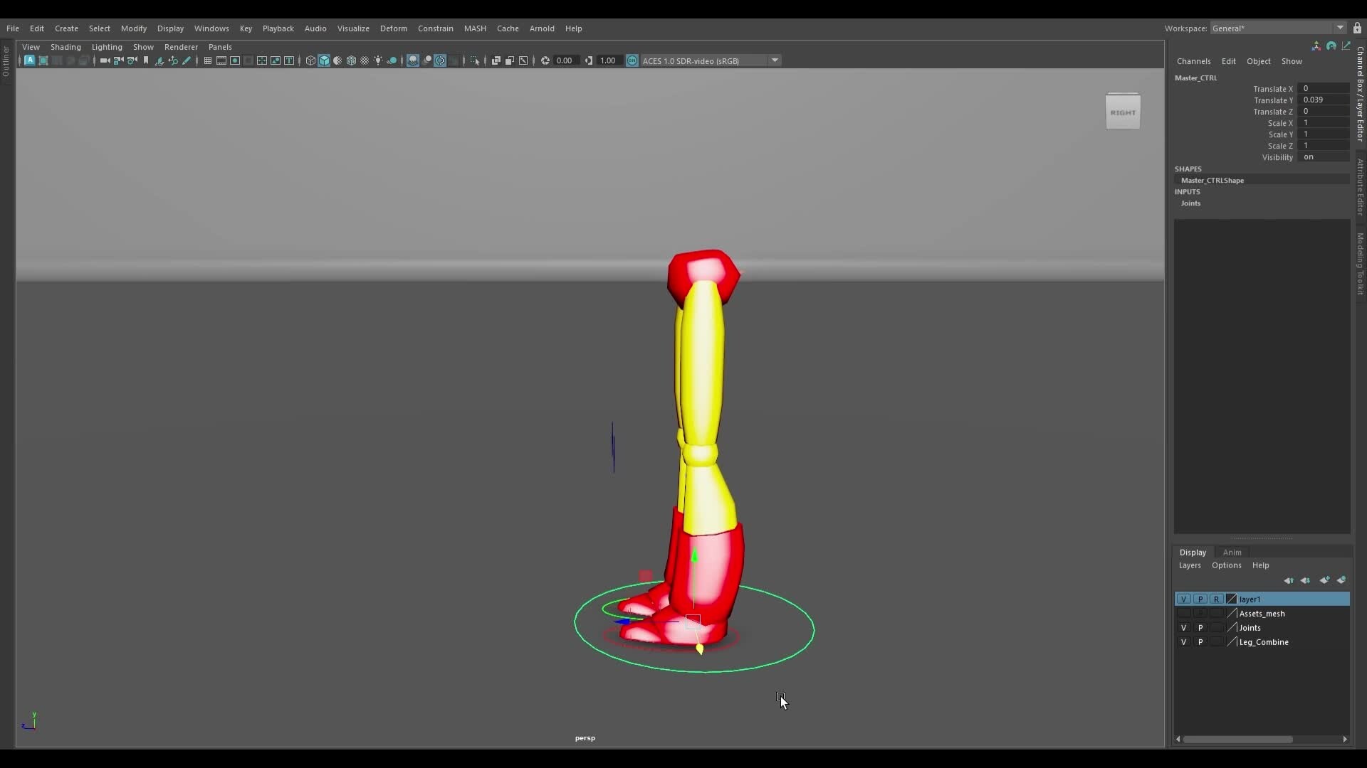ArtStation - Leg Rigging & Skinning