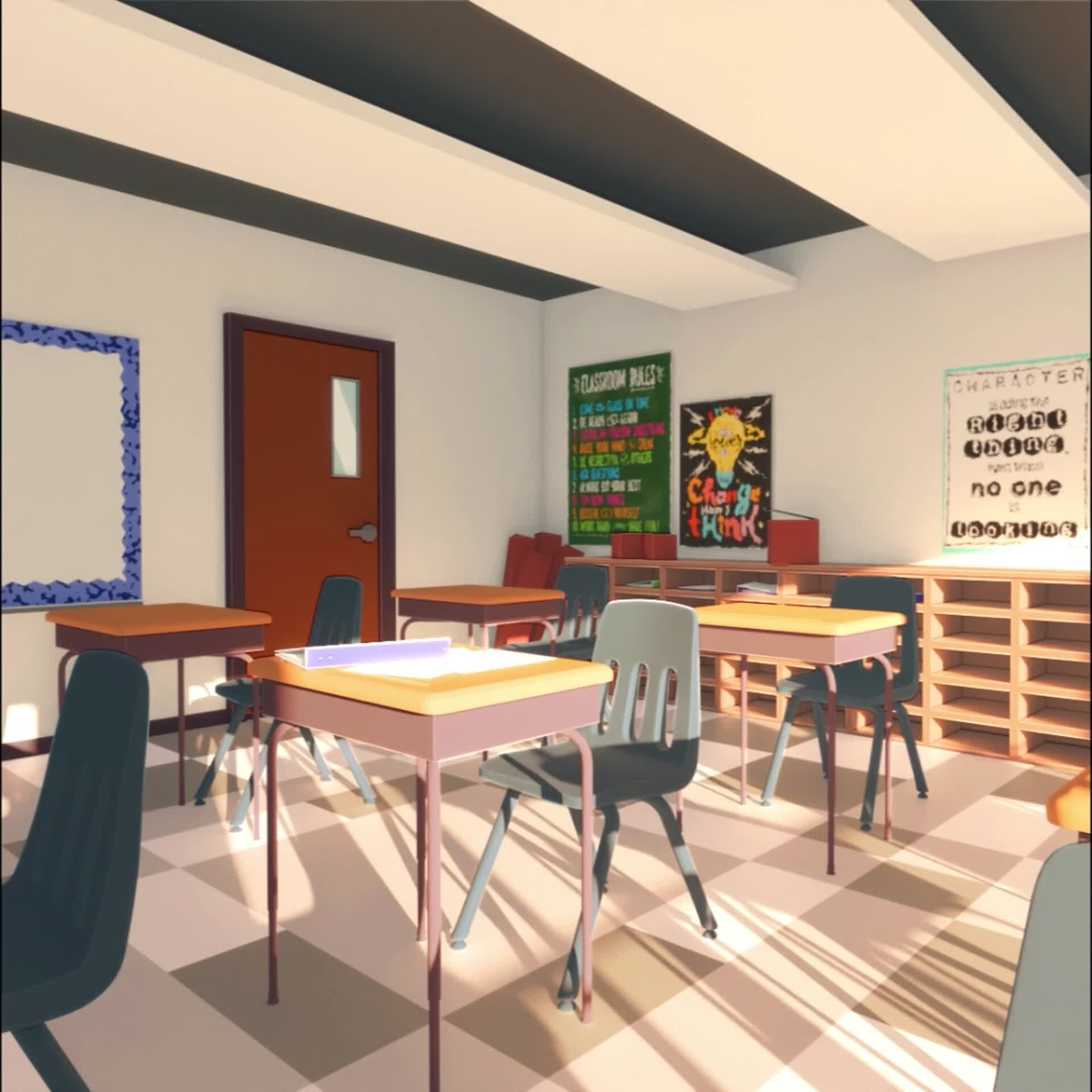 ArtStation - Stylized Classroom Environment