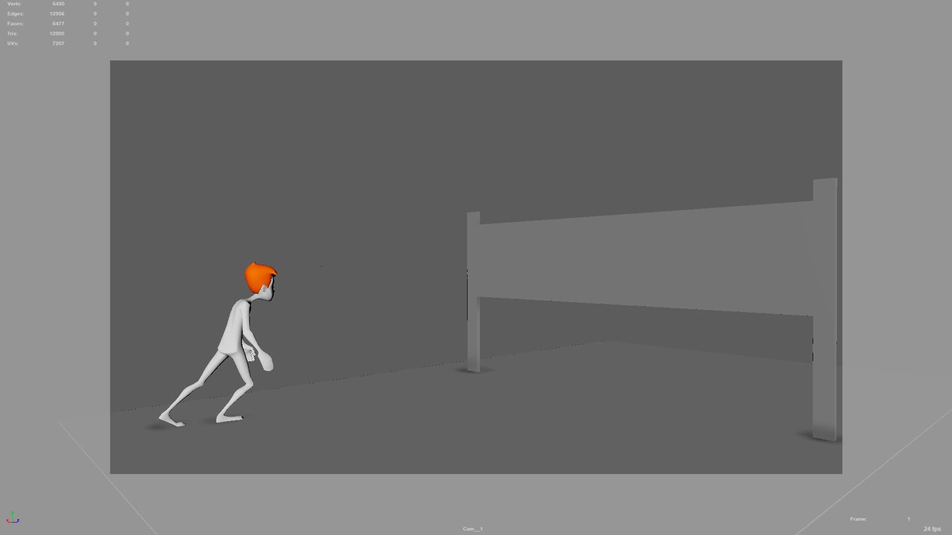 ArtStation - Volley Ball three step jump Animation