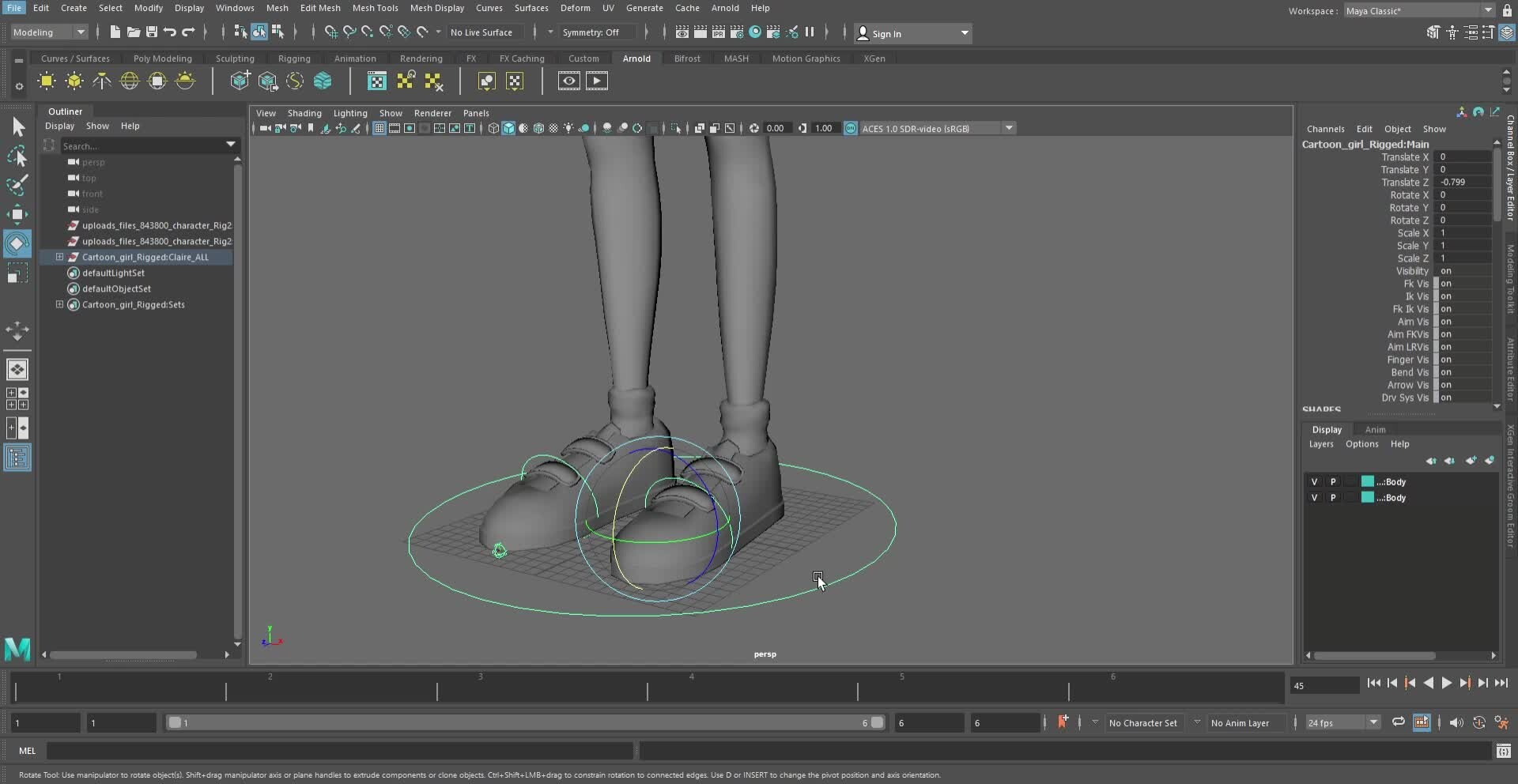ArtStation - Body Rigged