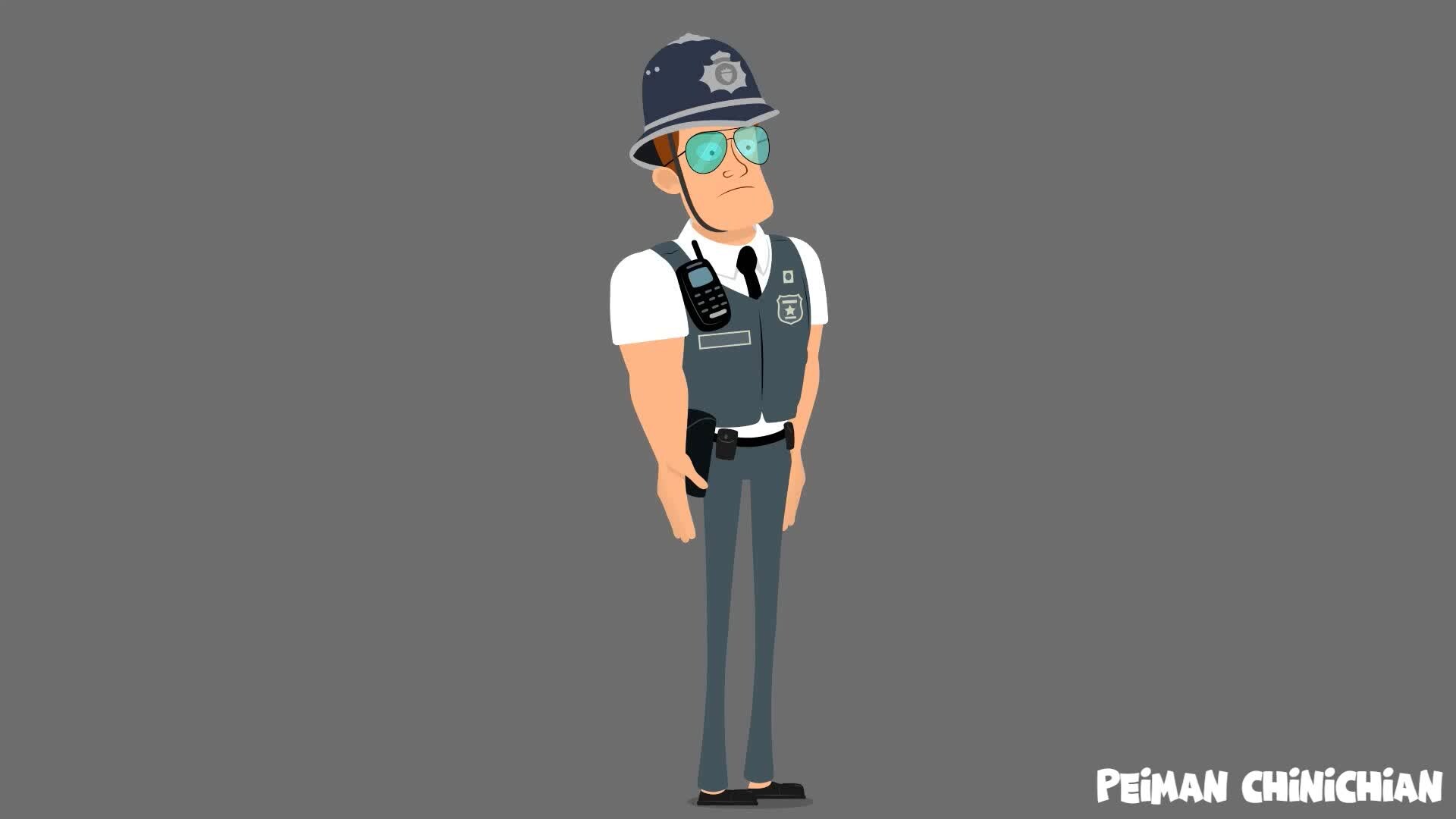 ArtStation - Character animation_saluting