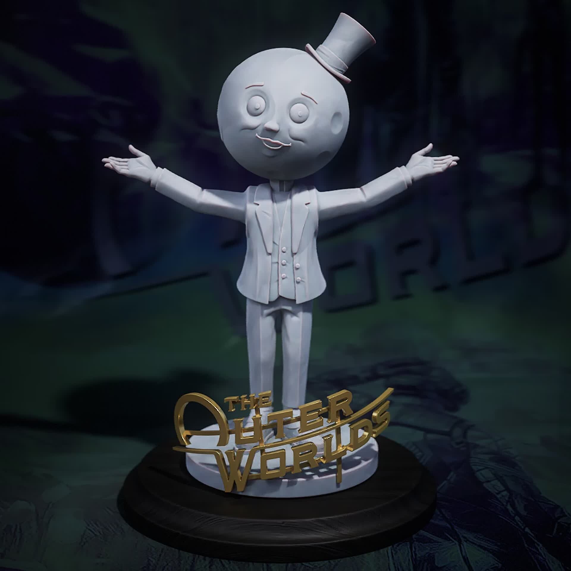 ArtStation - Moon Man | The Outer Worlds Fan art