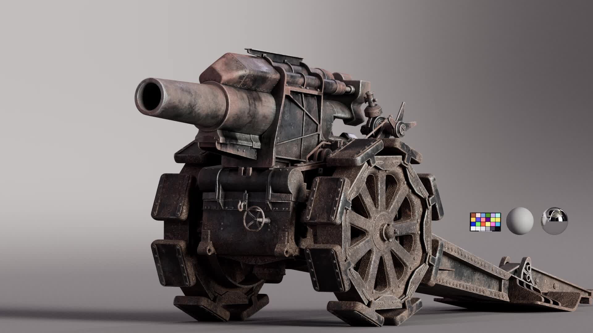 ArtStation - German howitzer ww1 "Verdun graduation film"