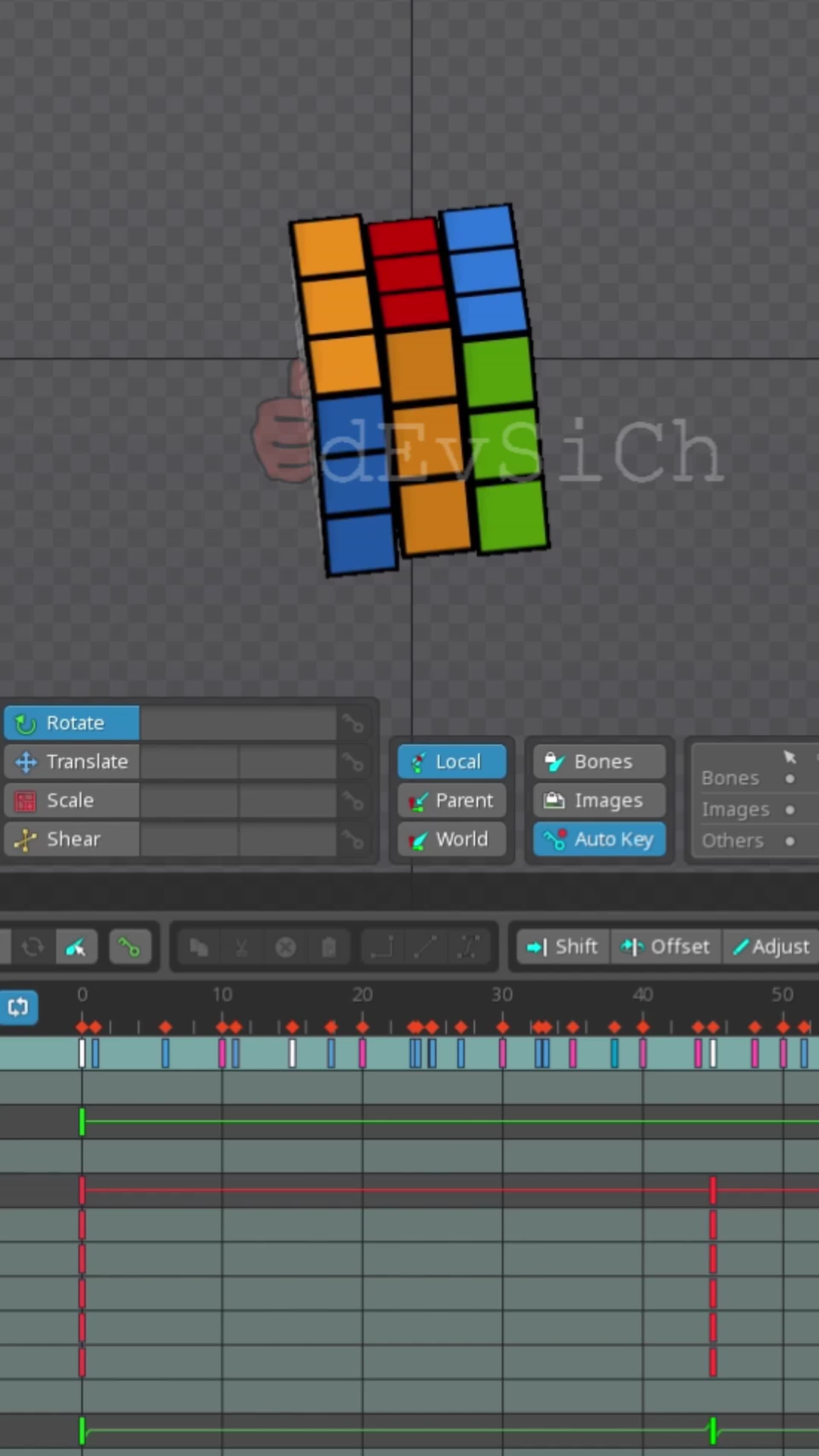 ArtStation - Spine 2D Rubik's & Mirror Cube