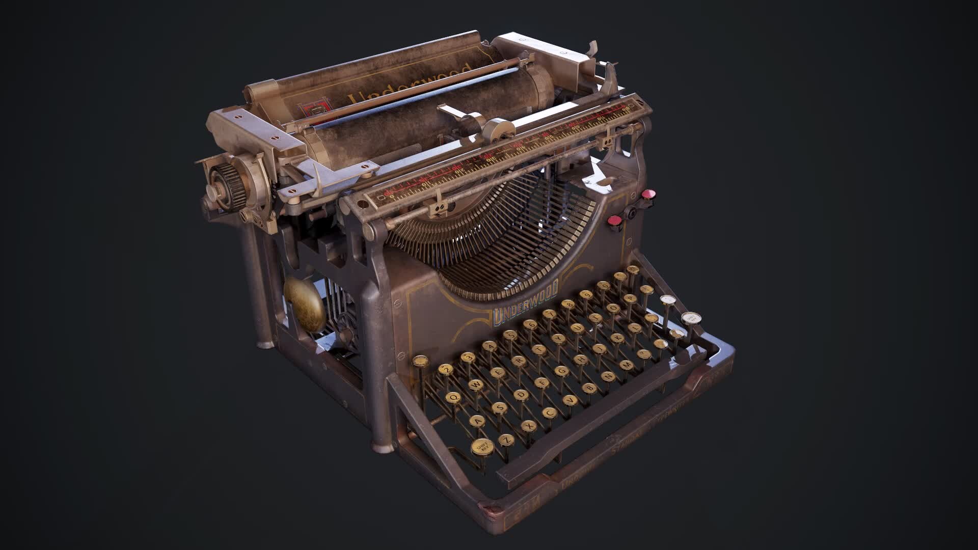 ArtStation - Underwood Typewriter