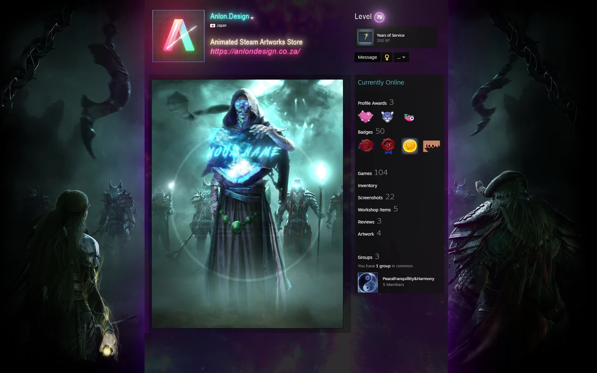 Divan Fourie - Necromancer Steam Artwork