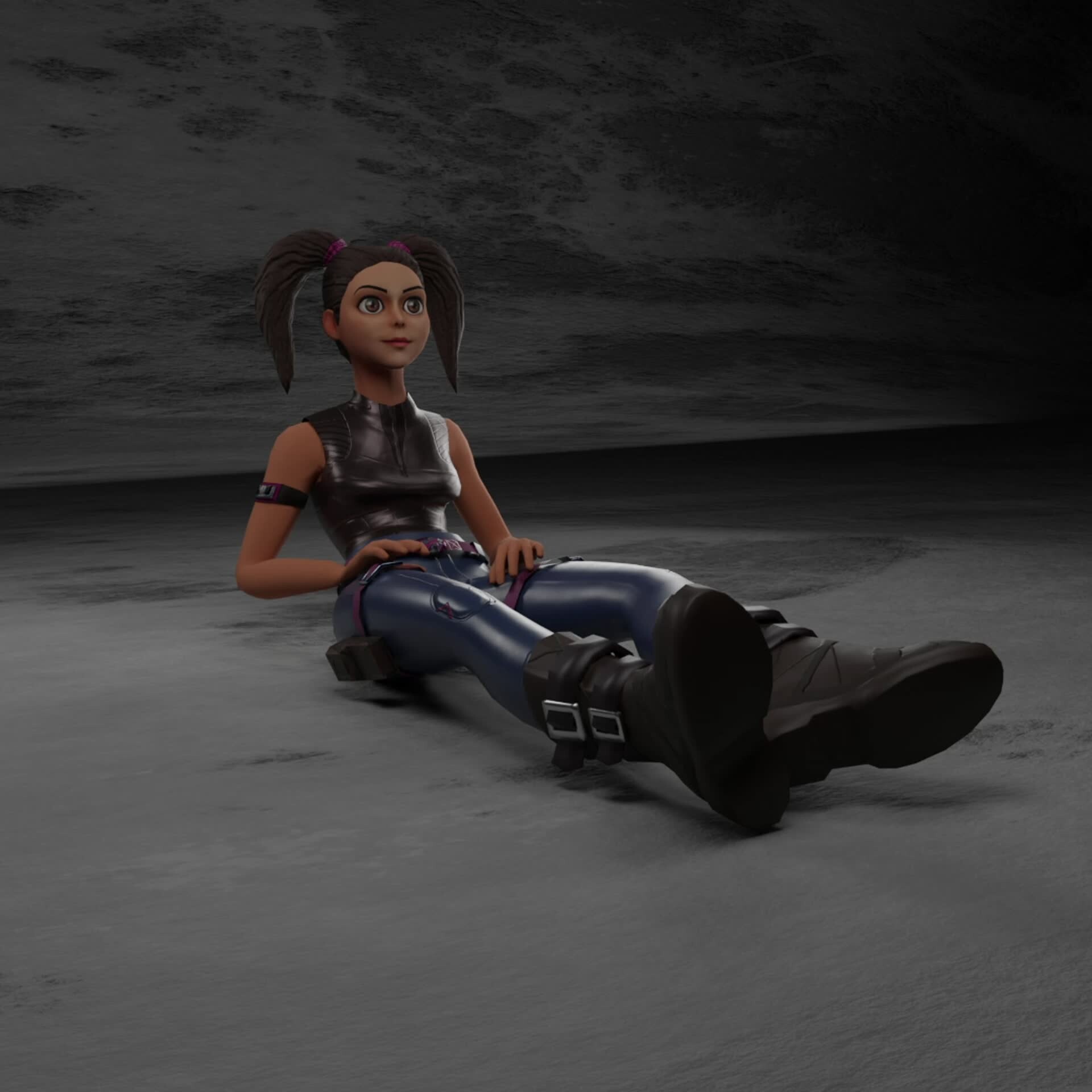 ArtStation - Animation of a girl character for GameDev