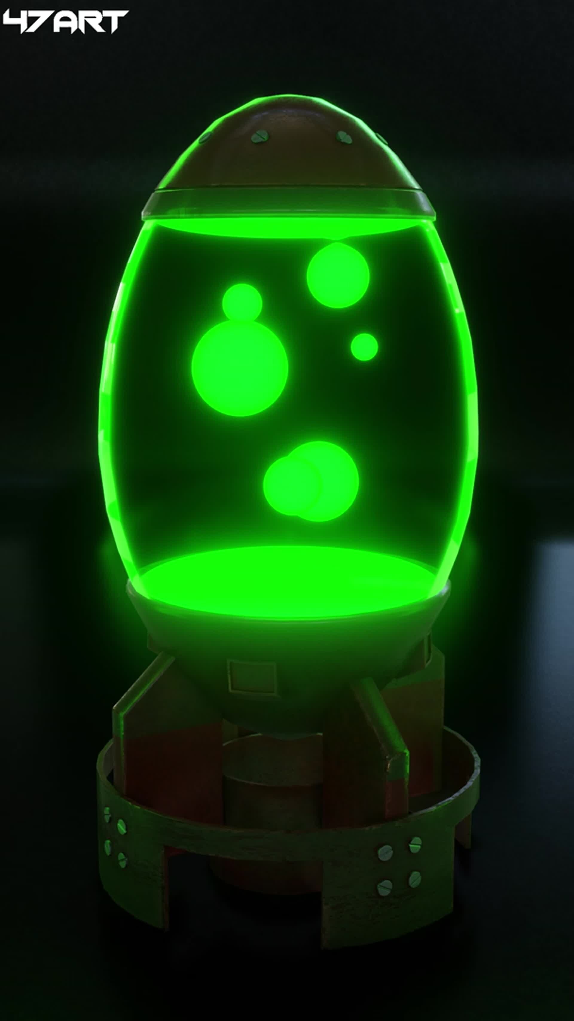ArtStation - Mini-nuke lava lamp Animation
