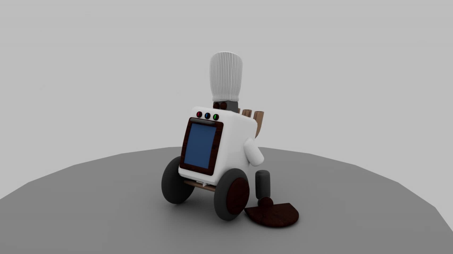 ArtStation - Baker Bot (3D Modeling and Animation Final) Fall 2023