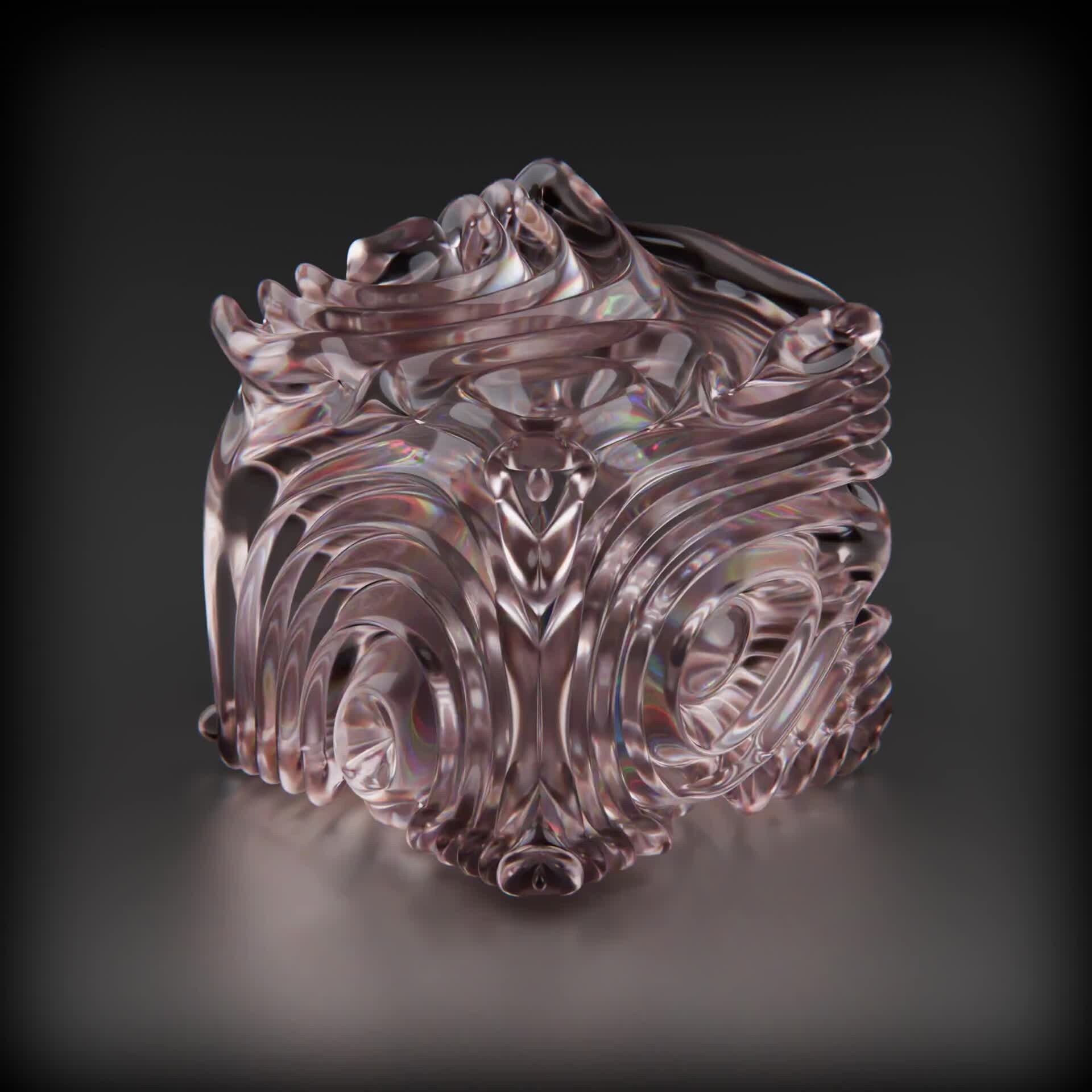 ArtStation - Abstract Cube Dispersion-Blender Practise