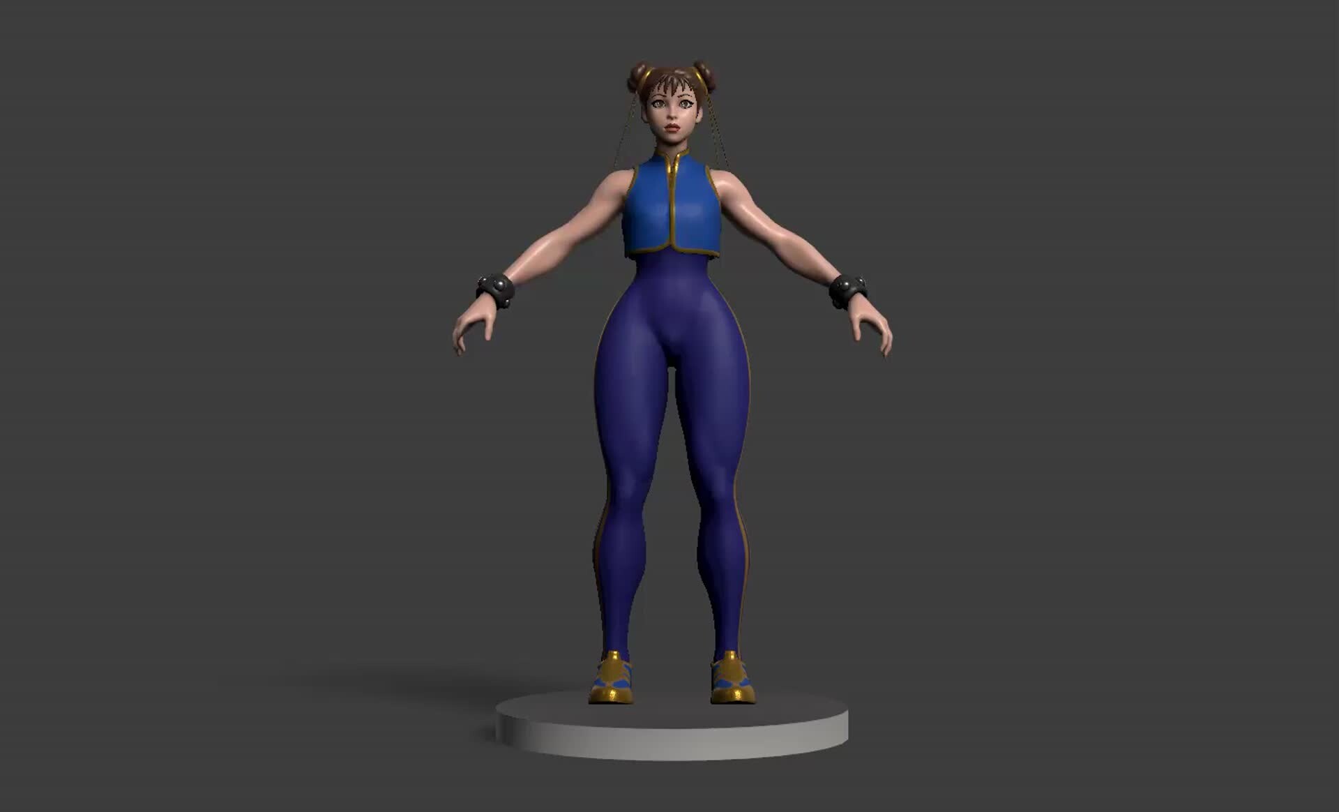 ArtStation - texturing of a Chun-li model made by Chun-li-fortnite-by ...
