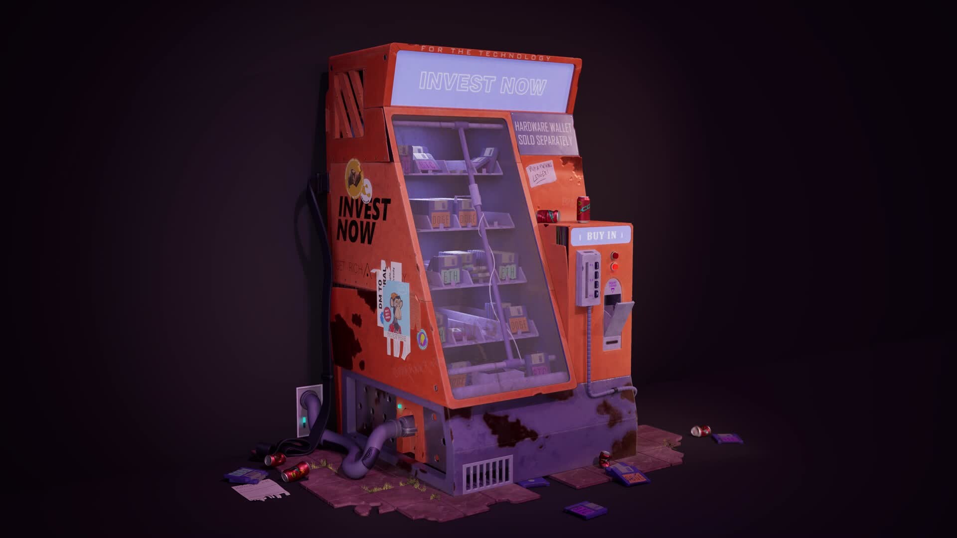 ArtStation - Sci-fi Vending Machine - 3D Real Time Prop