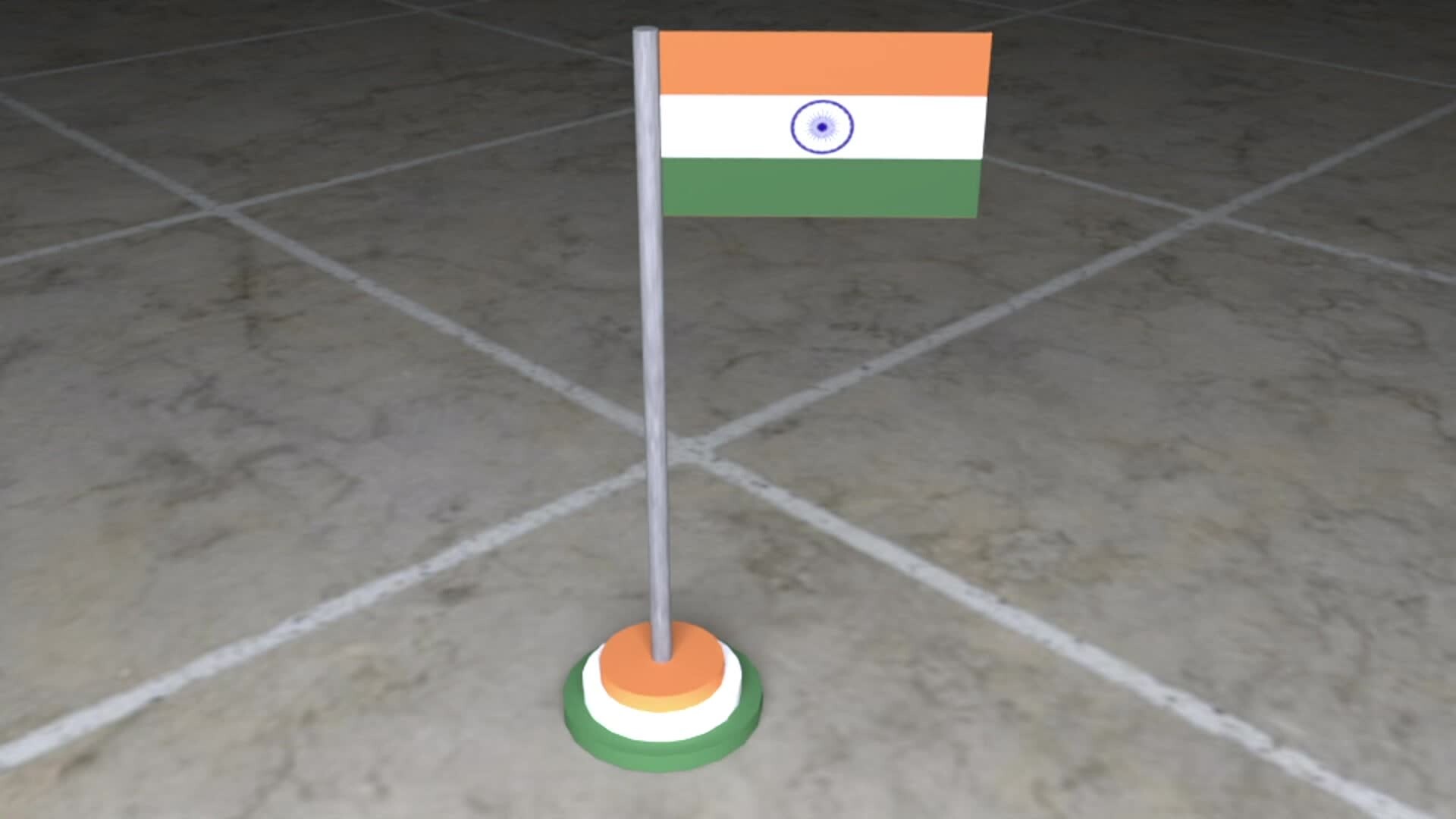 ArtStation - Flag animation (cloth)