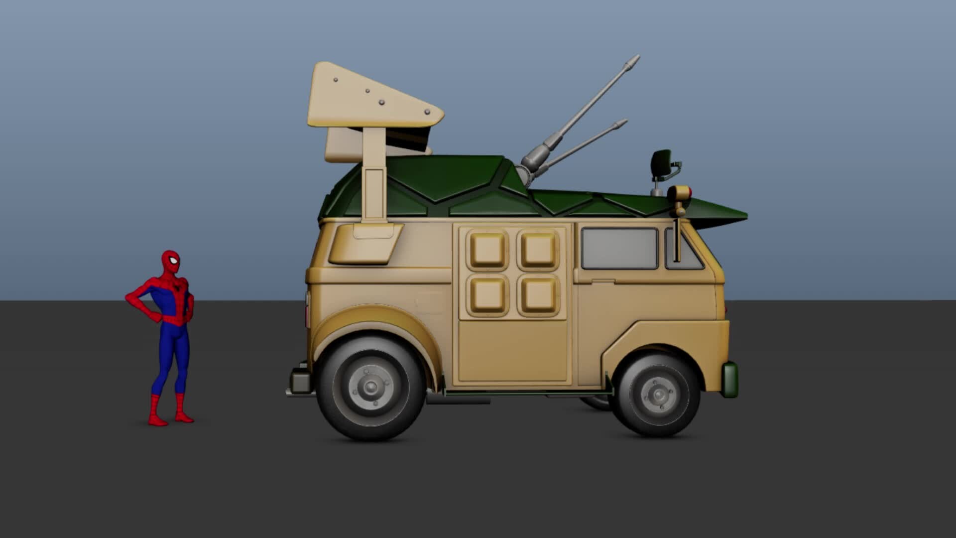 ArtStation - Spider-Man Push Animation