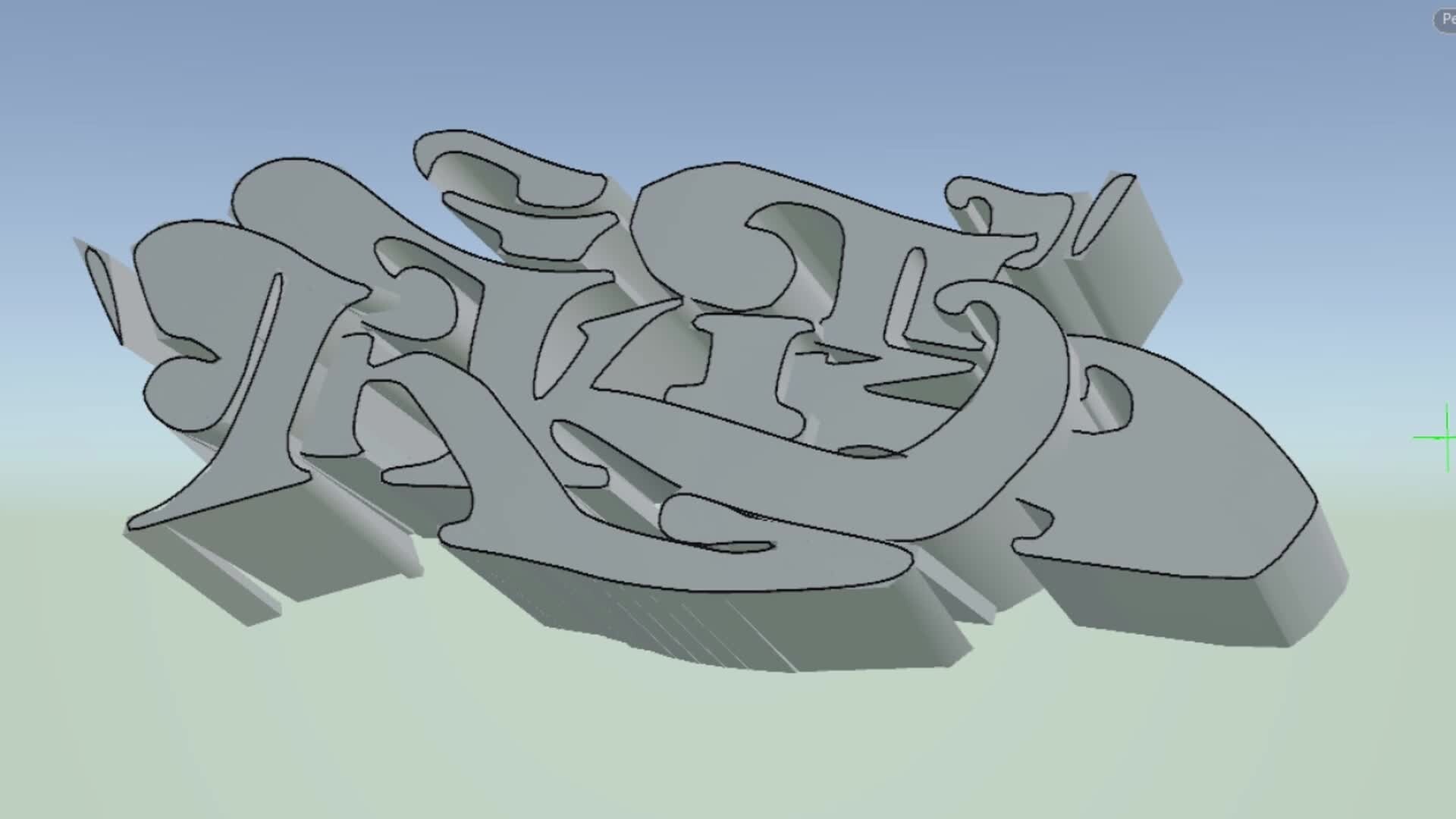 Rob Chapman Portfolio - Graffiti deconstruction doodle