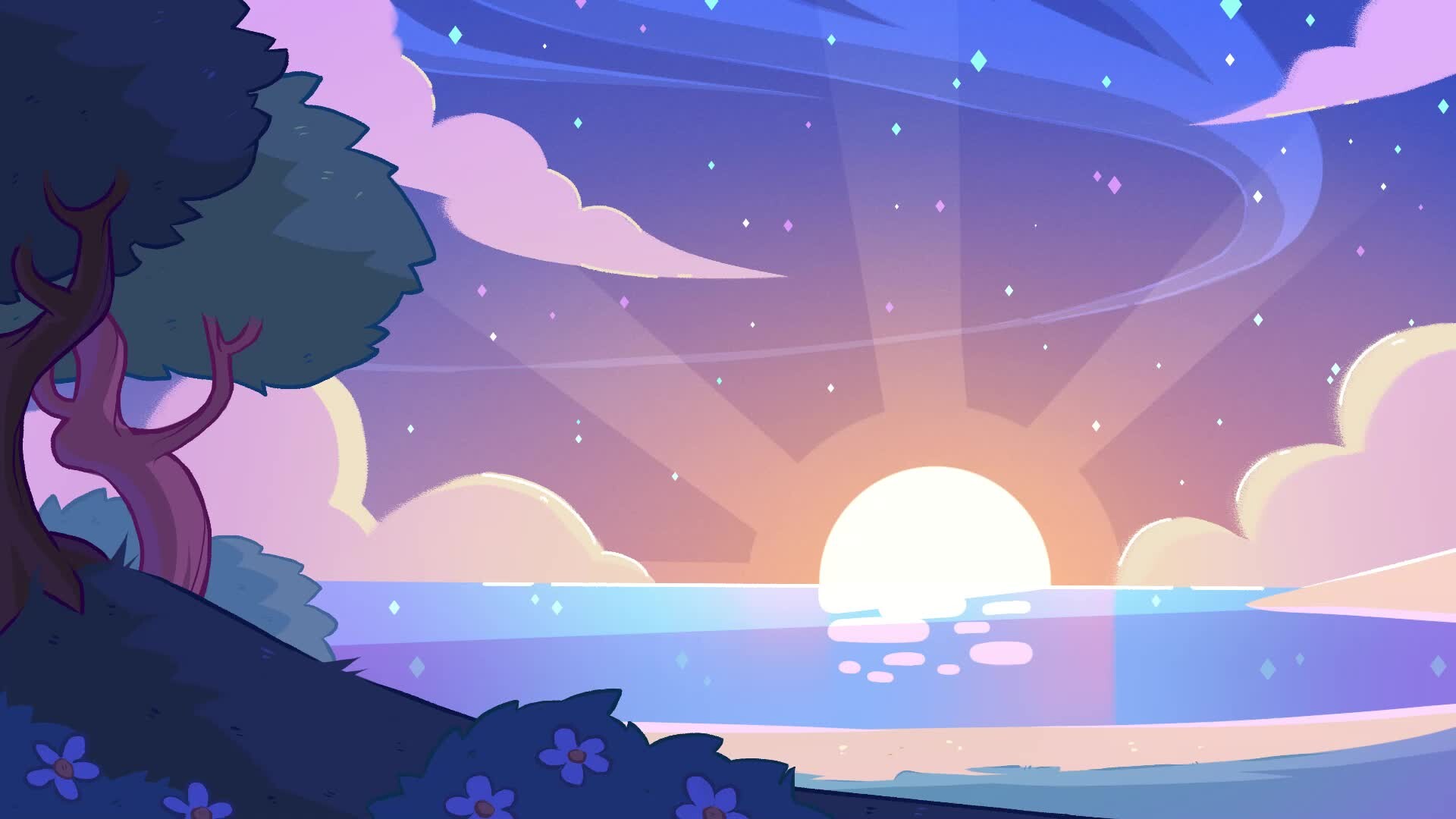 ArtStation - Secret Cove - Animated Looping Background