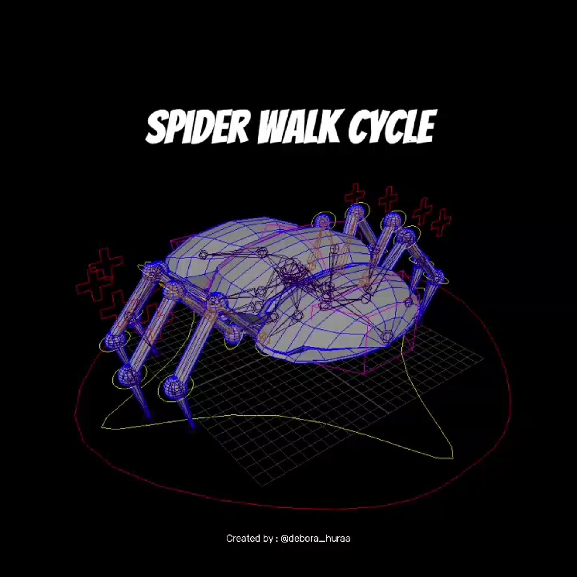 ArtStation - Rig Spider Walk Cycle