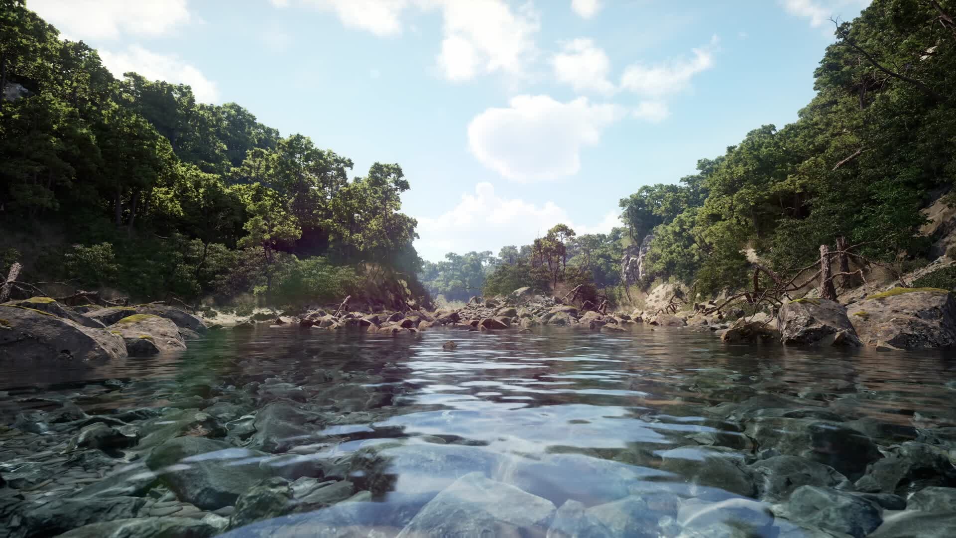 ArtStation - Pine River - Fully Procedural Biome in Unreal Engine