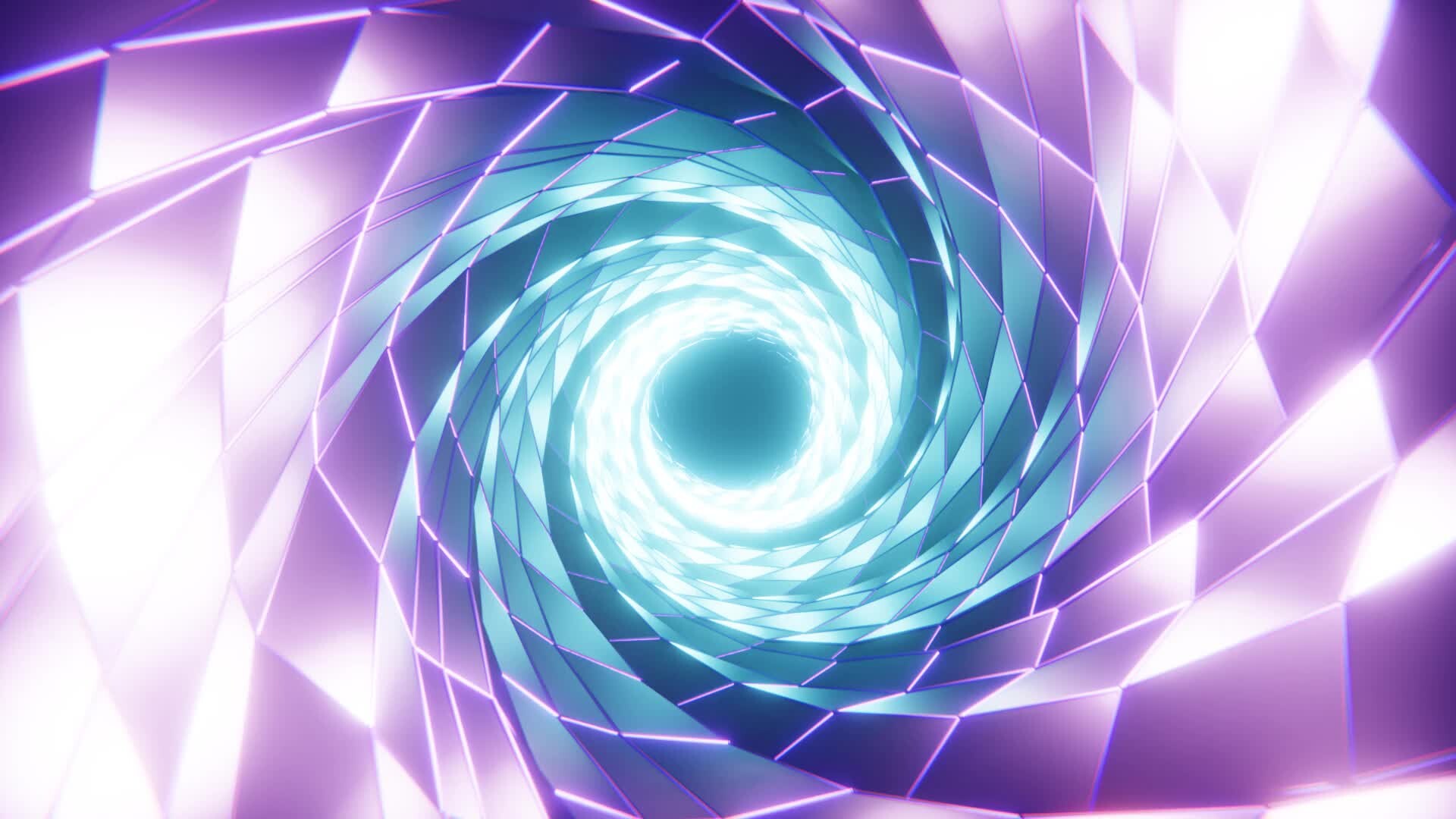 ArtStation - Abstract Geometric Tunnel-Blender Practise