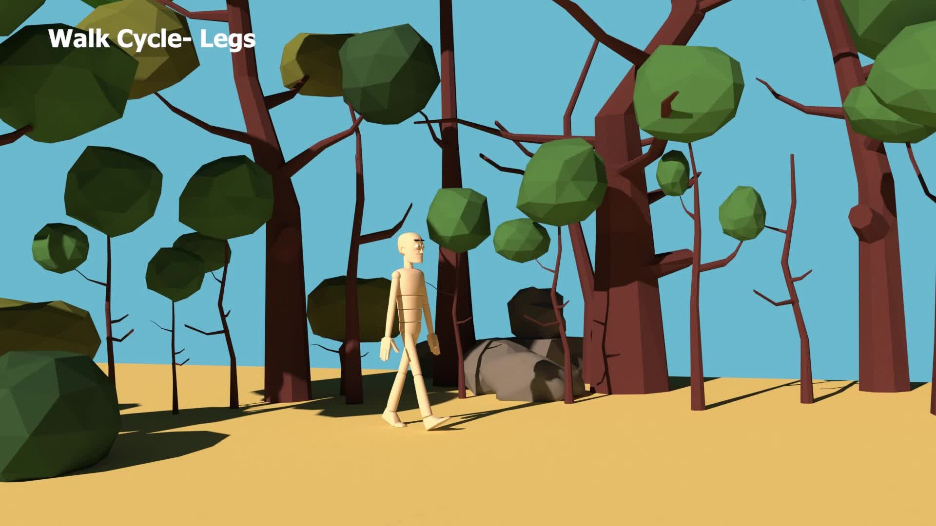 ArtStation - Walk Cycle- LEGS