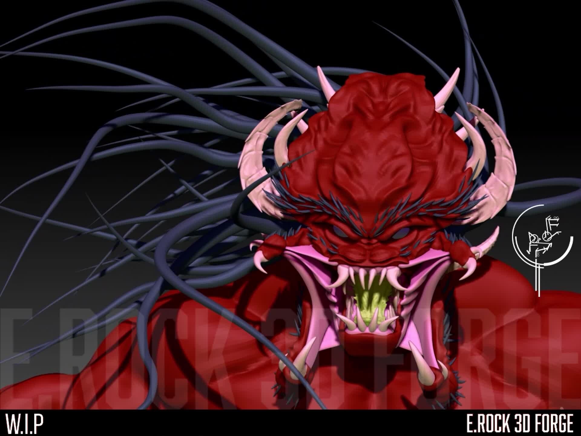 EROCK 3D FORGE - Predator Vorr’Kul the Bloodbane - Update 2 (posed)