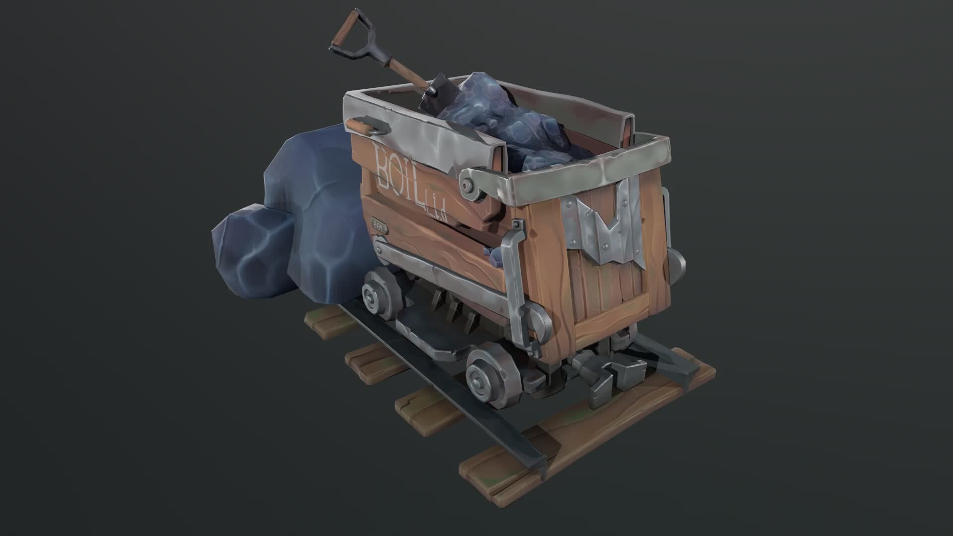 ArtStation - Precious Ore Cart | Game Ready