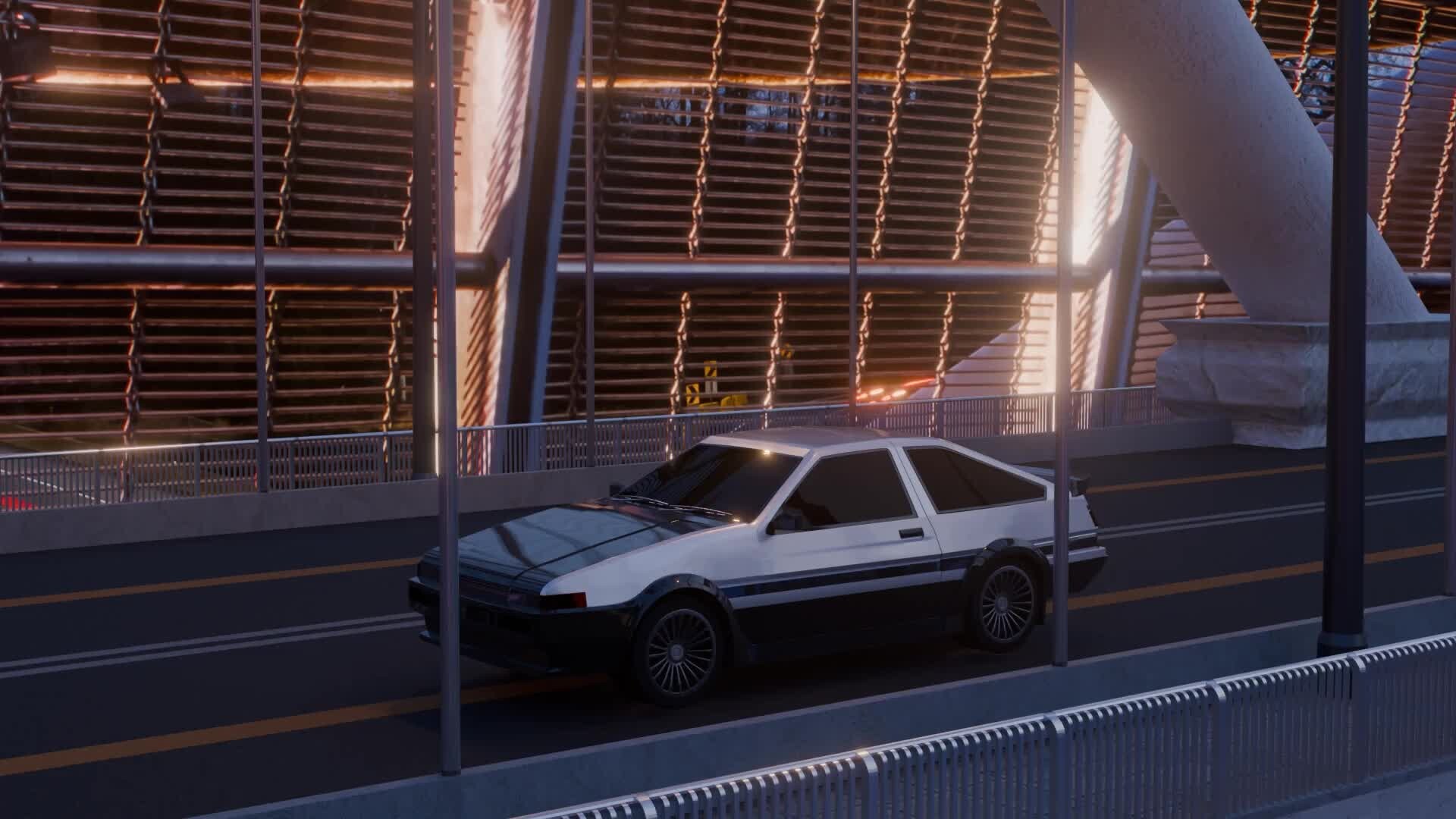 ArtStation - AE86 – Initial D Tribute