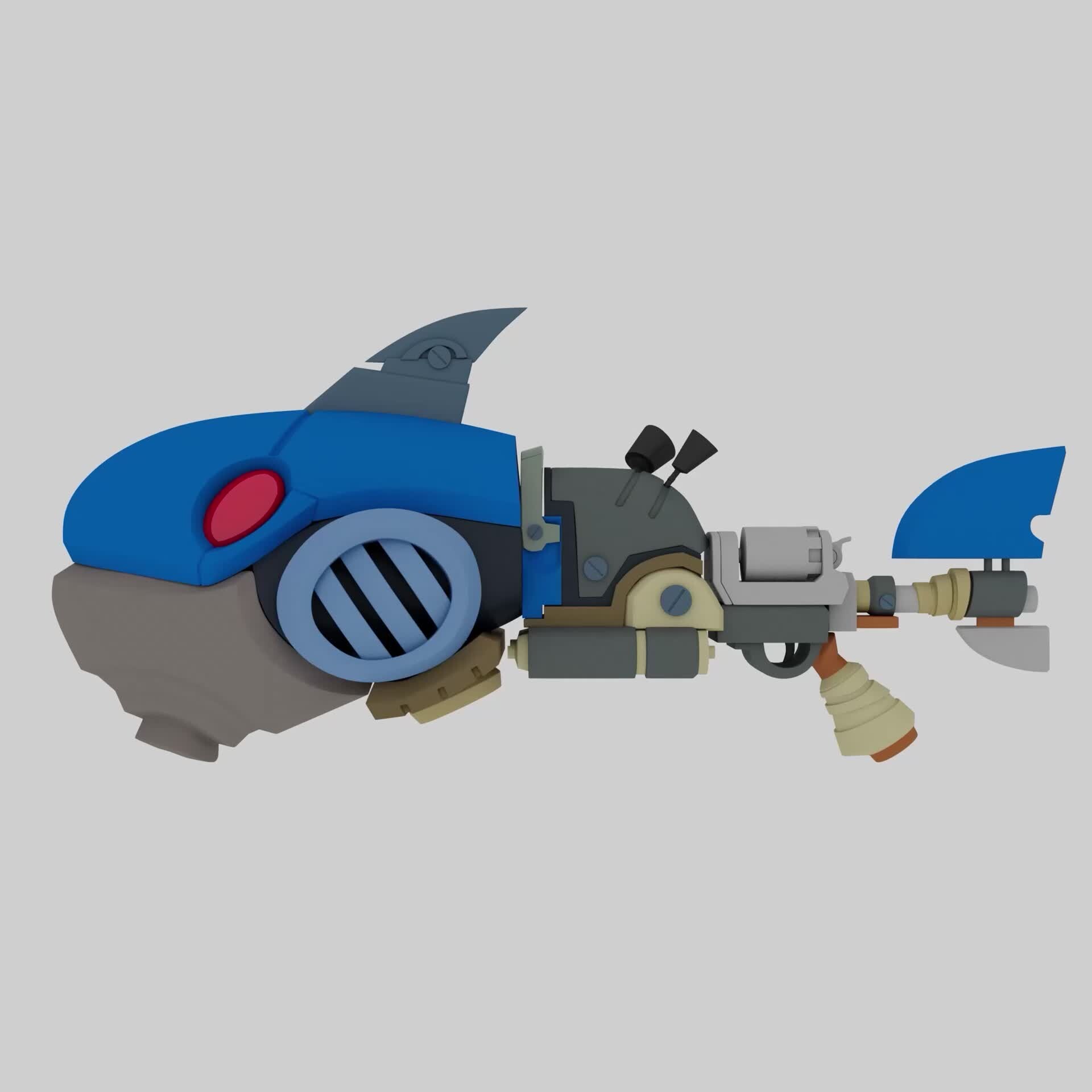 ArtStation - sci fi fish gun