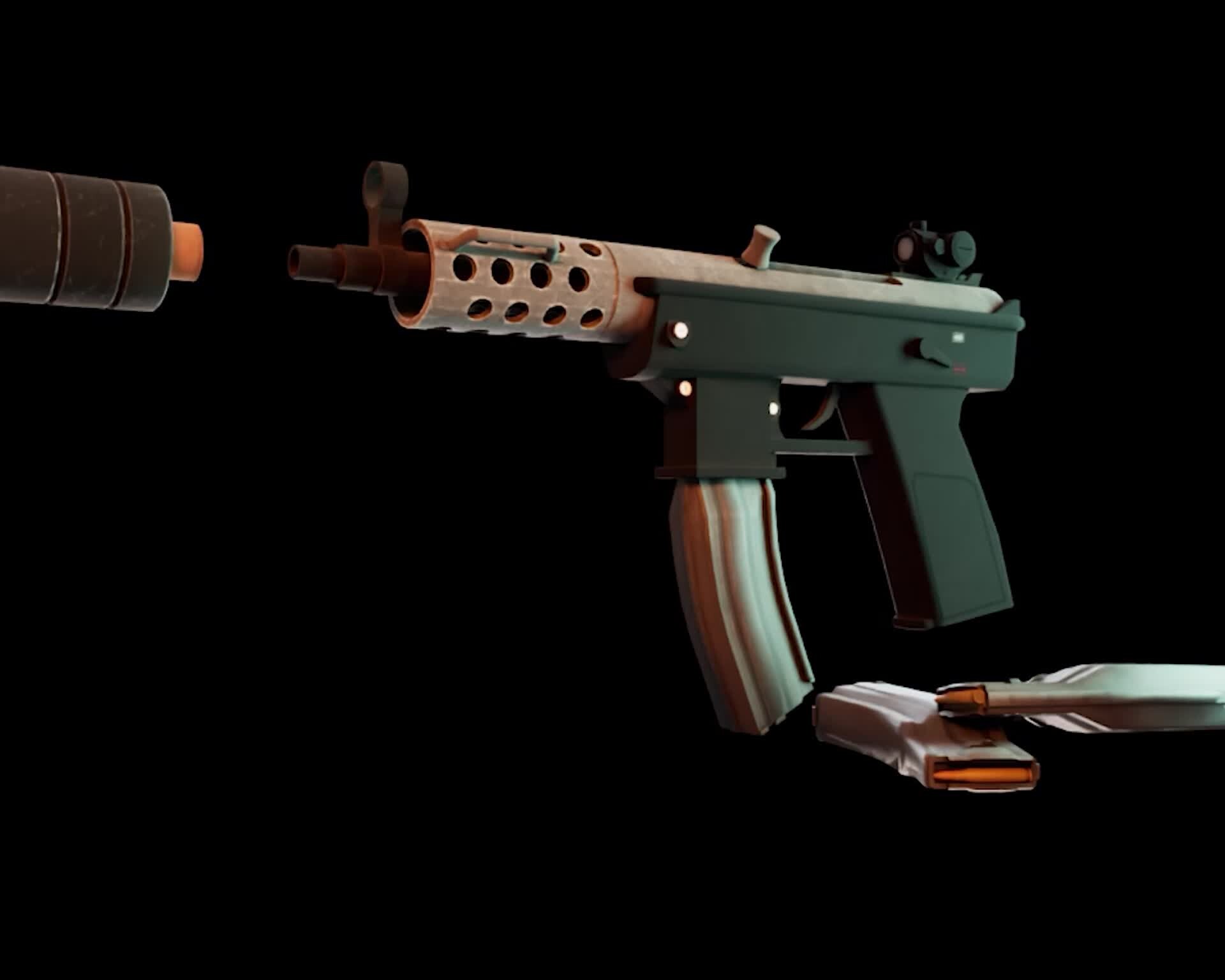 ArtStation - sub machine gun