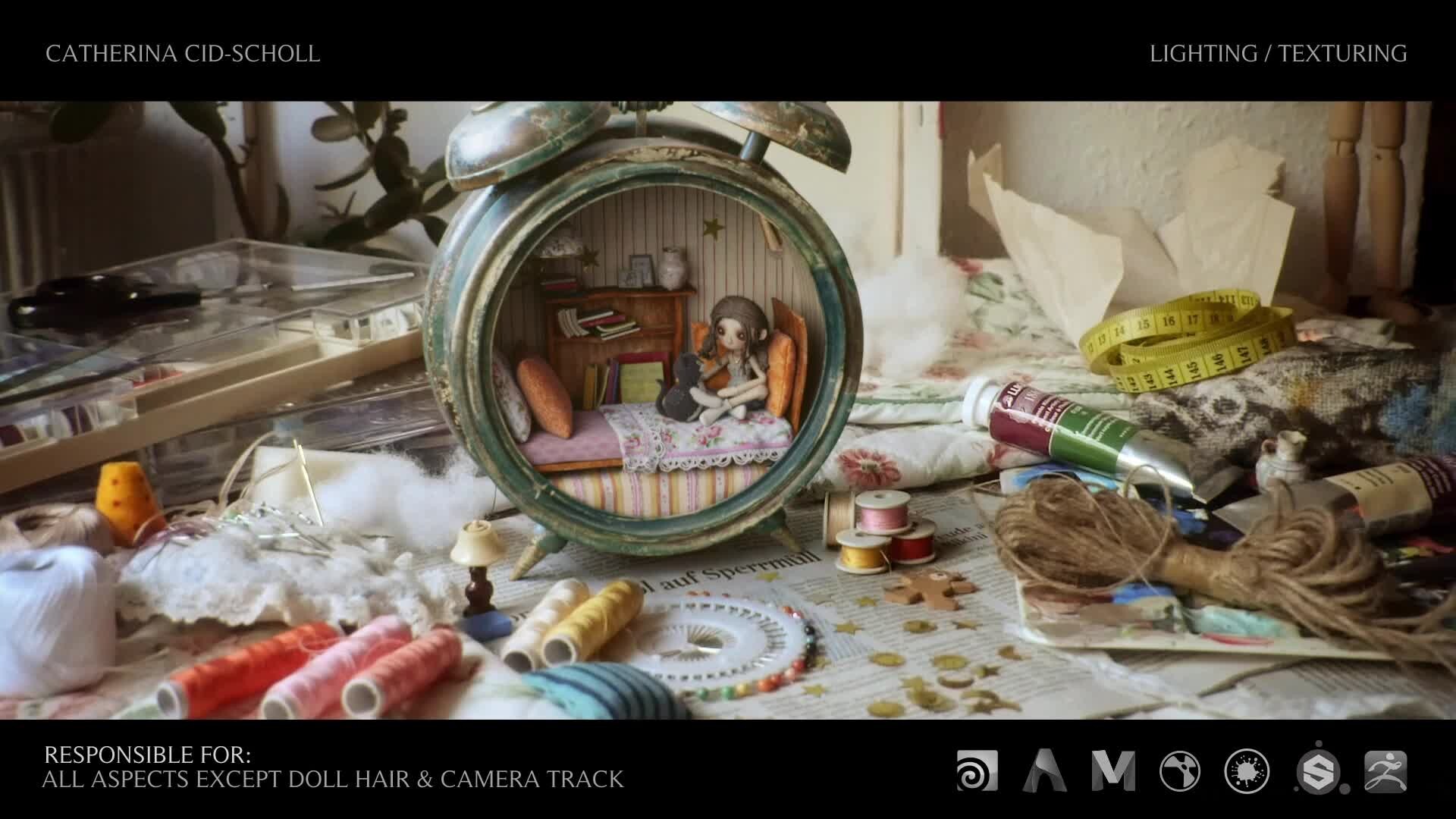 ArtStation - Memory Clock - CG integration inspired by my cat