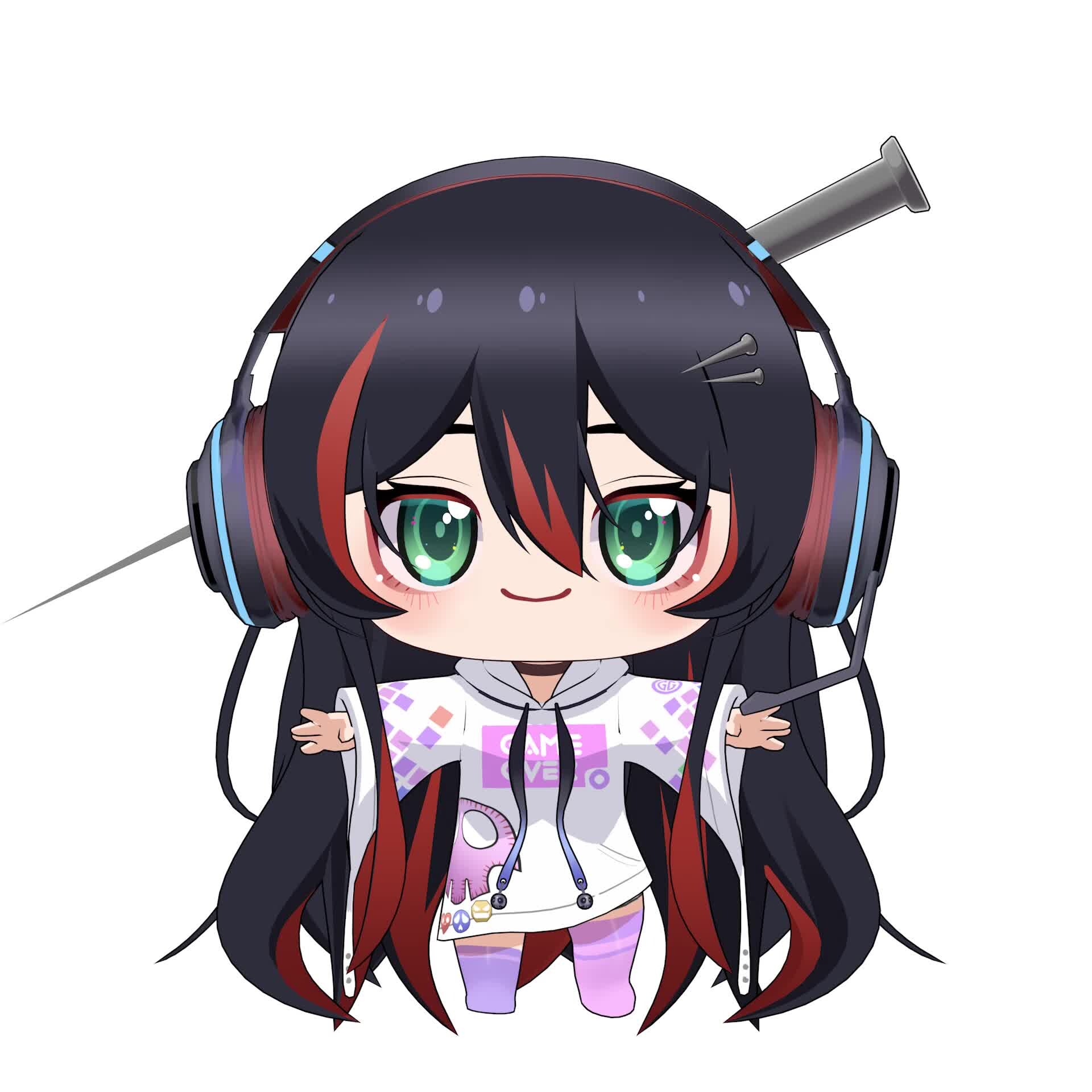 ArtStation - Mika Melatika (Nijisanji ID) 3D Chibi Anime VTuber Model