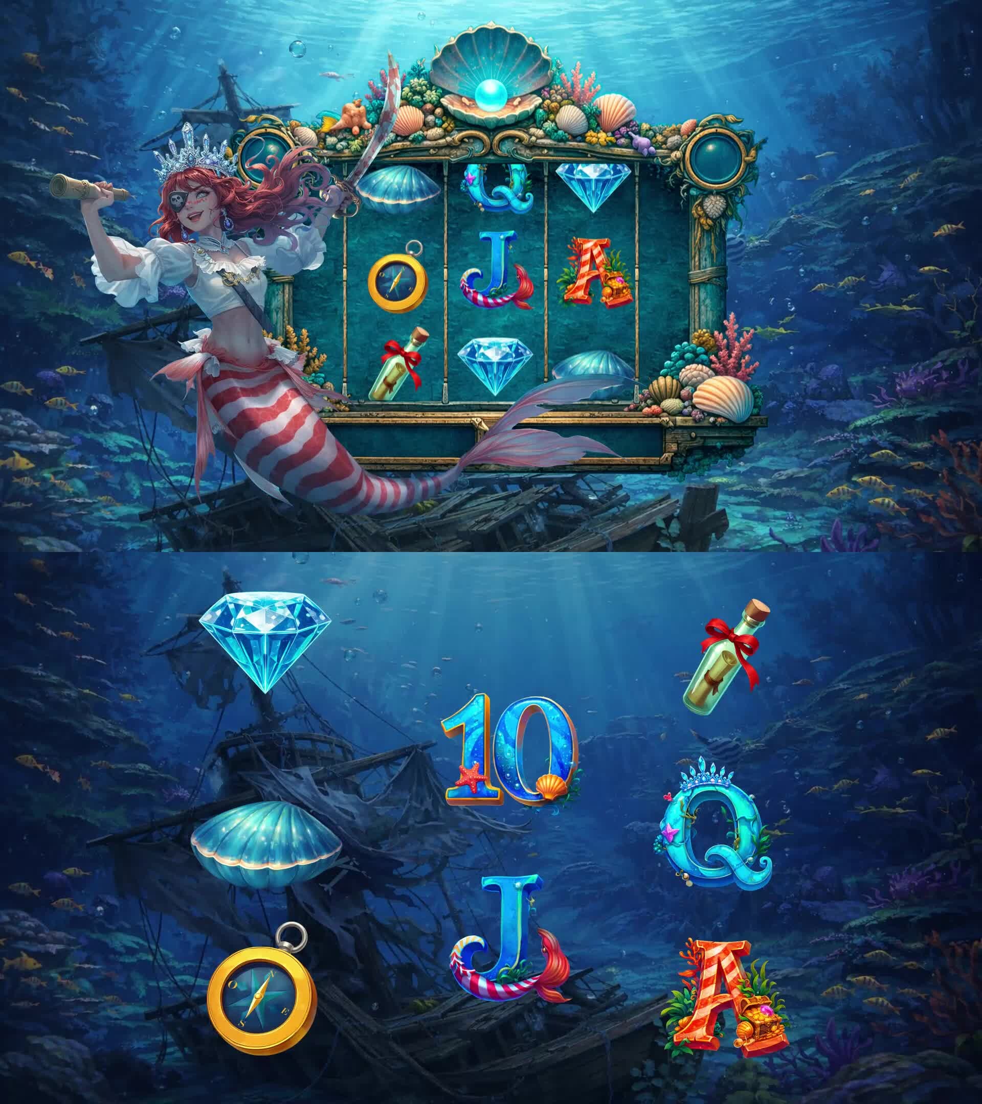 ArtStation - Slots Animation Mermaid