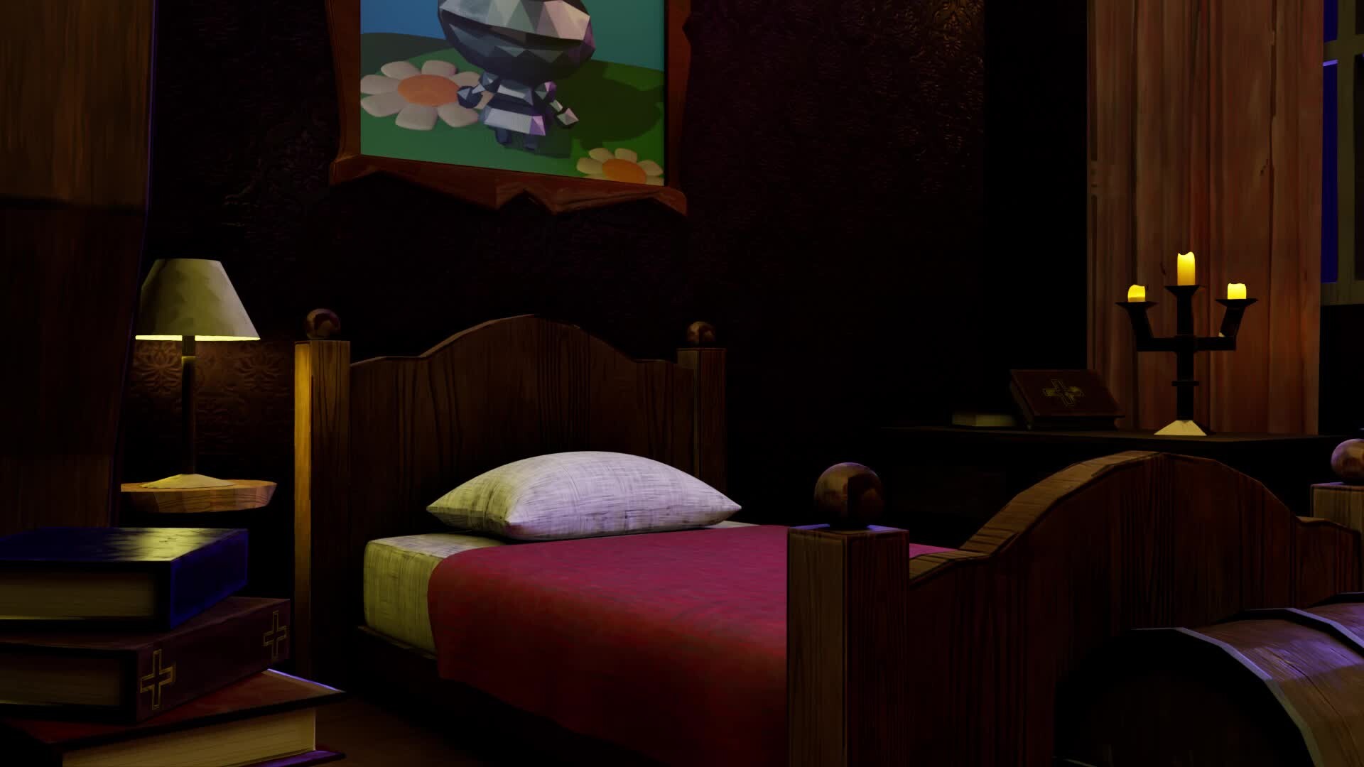 ArtStation - La Noche de los Cuadros – Final Interior Cinematic Render