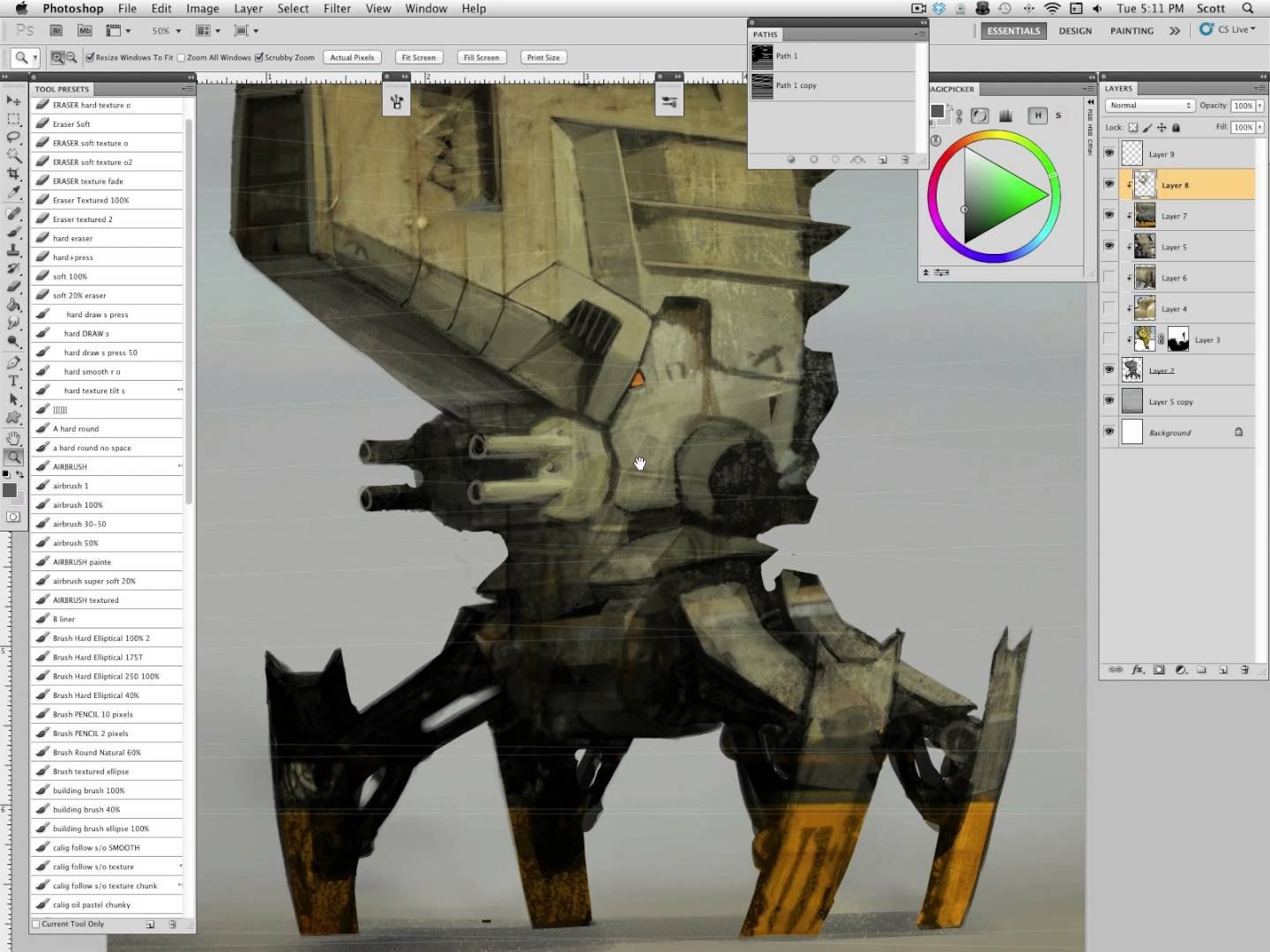ArtStation - Photoshop Mech Rendering tutorial