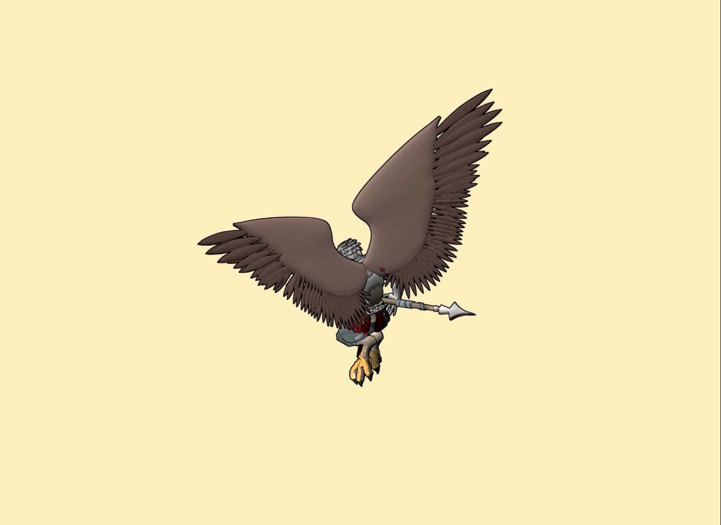 ArtStation - hawkman full render 4 ways