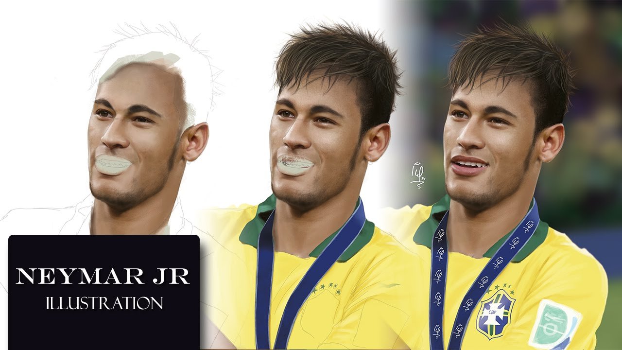 ArtStation - Neymar Digital Painting