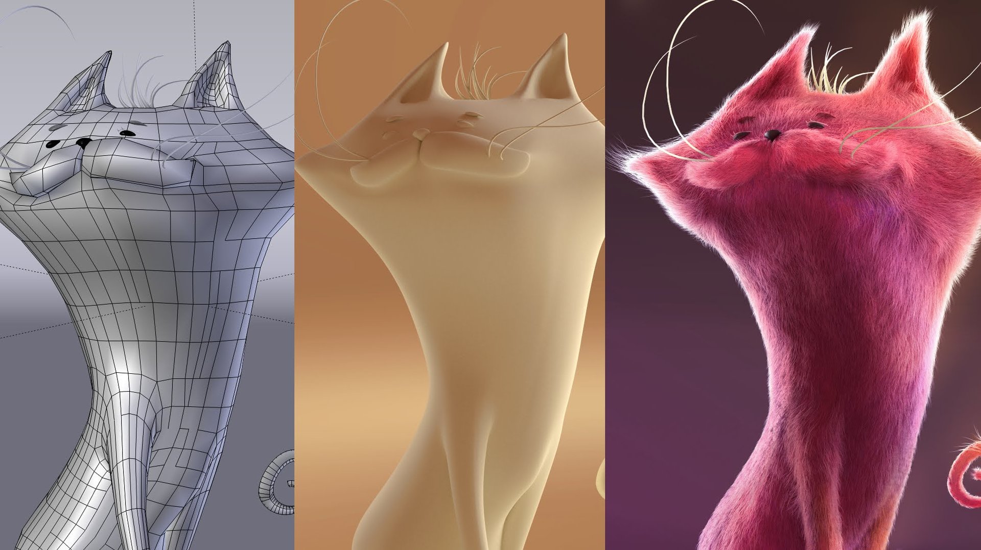 ArtStation - Pink Cat Break down