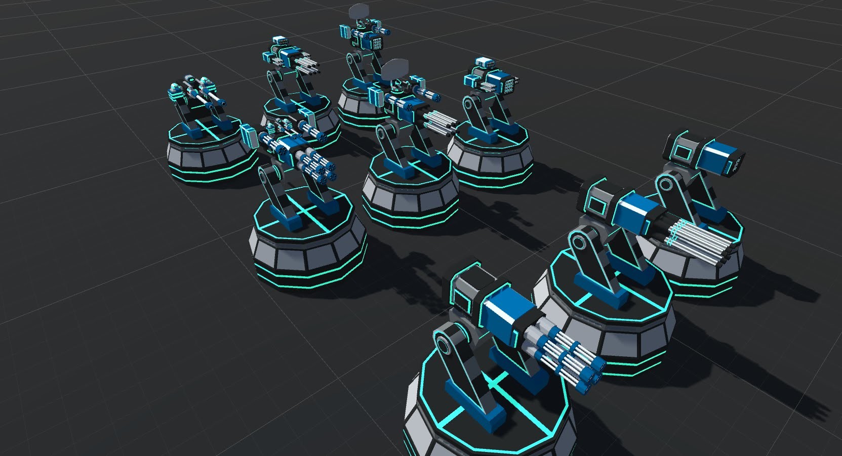 ArtStation - WarZone Sci-Fi Turret pack