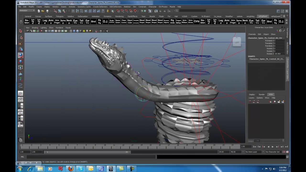 ArtStation - Snake Mel Script