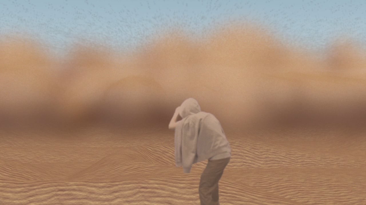 ArtStation - VFX: Man in sand storm