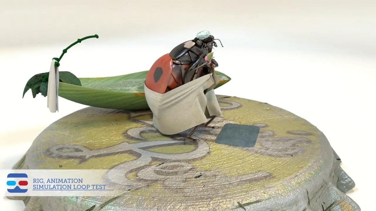 ArtStation - rig and cloth simulation test