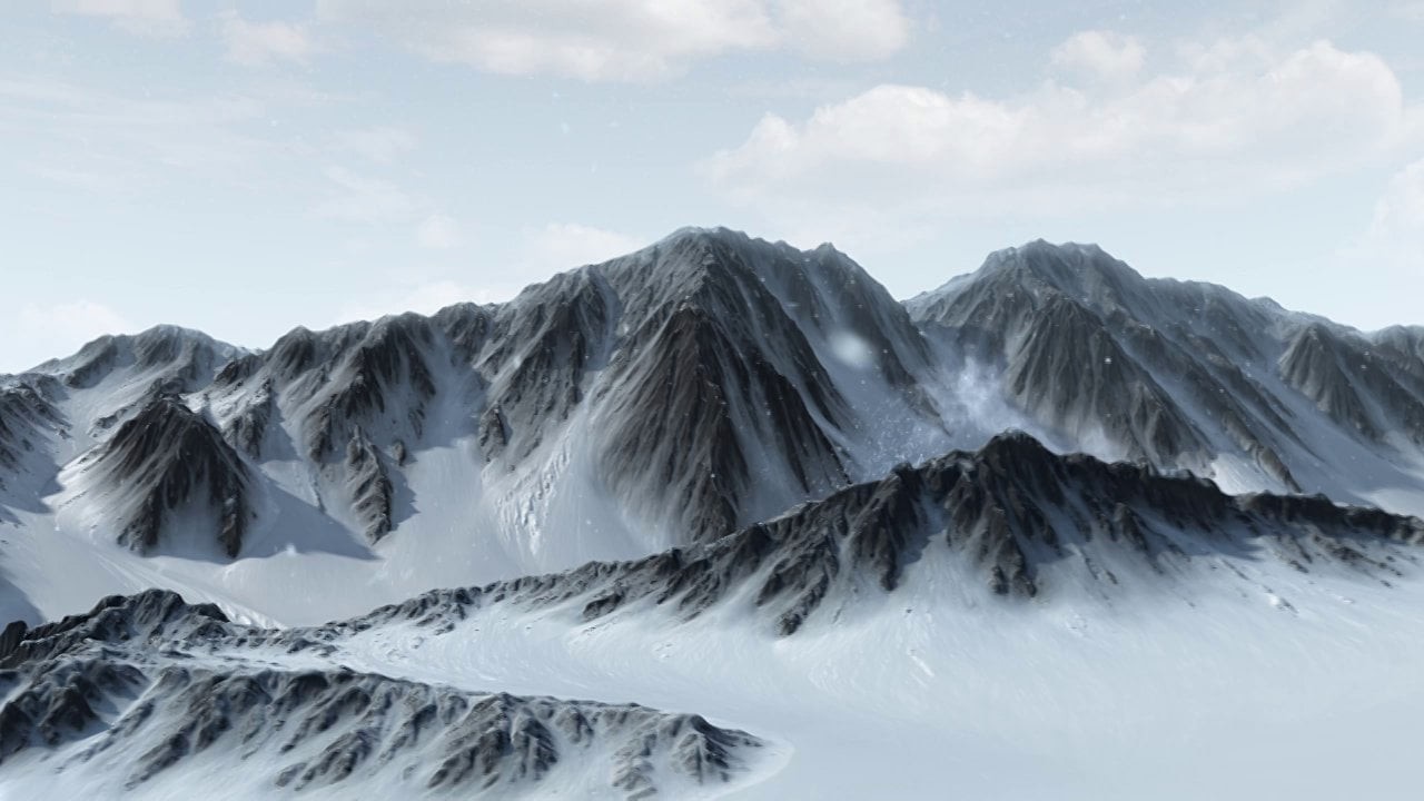 ArtStation - Snowy Mountain