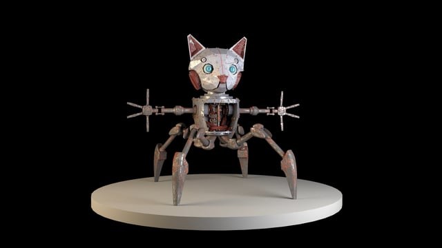 ArtStation - Robot cat