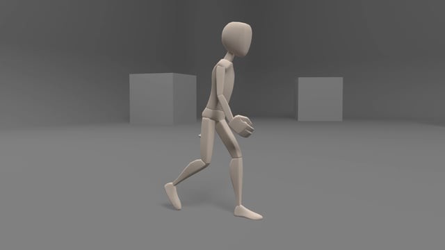 ArtStation - Walk Cycle - Body Mehcanics Rig