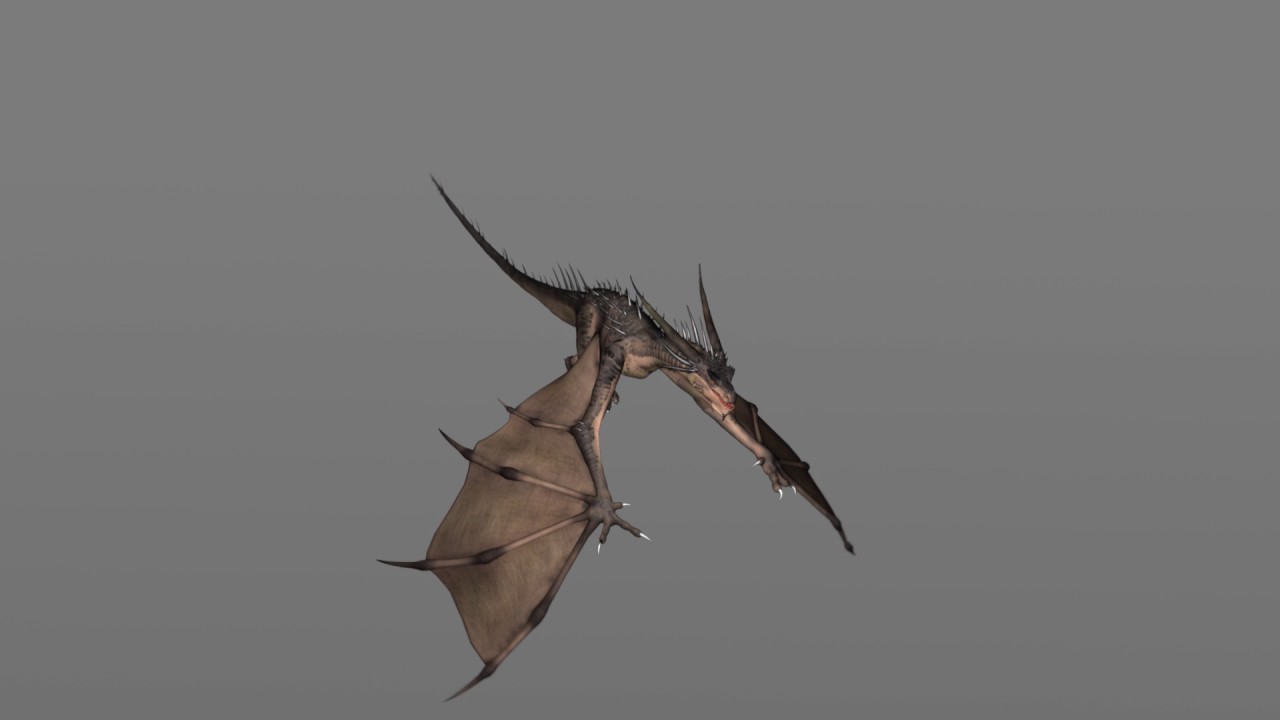 ArtStation - Dragon Flying Animation