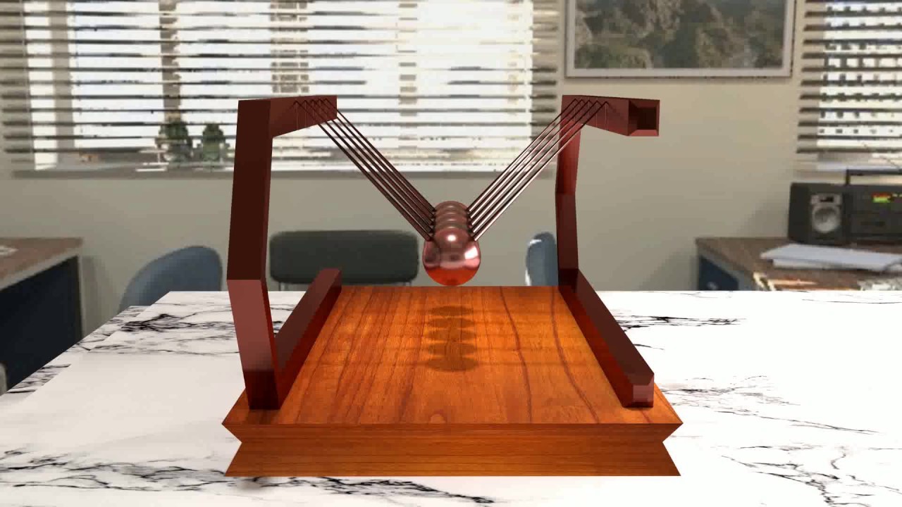 ArtStation - 3D Newtons Cradle Animation | Blender